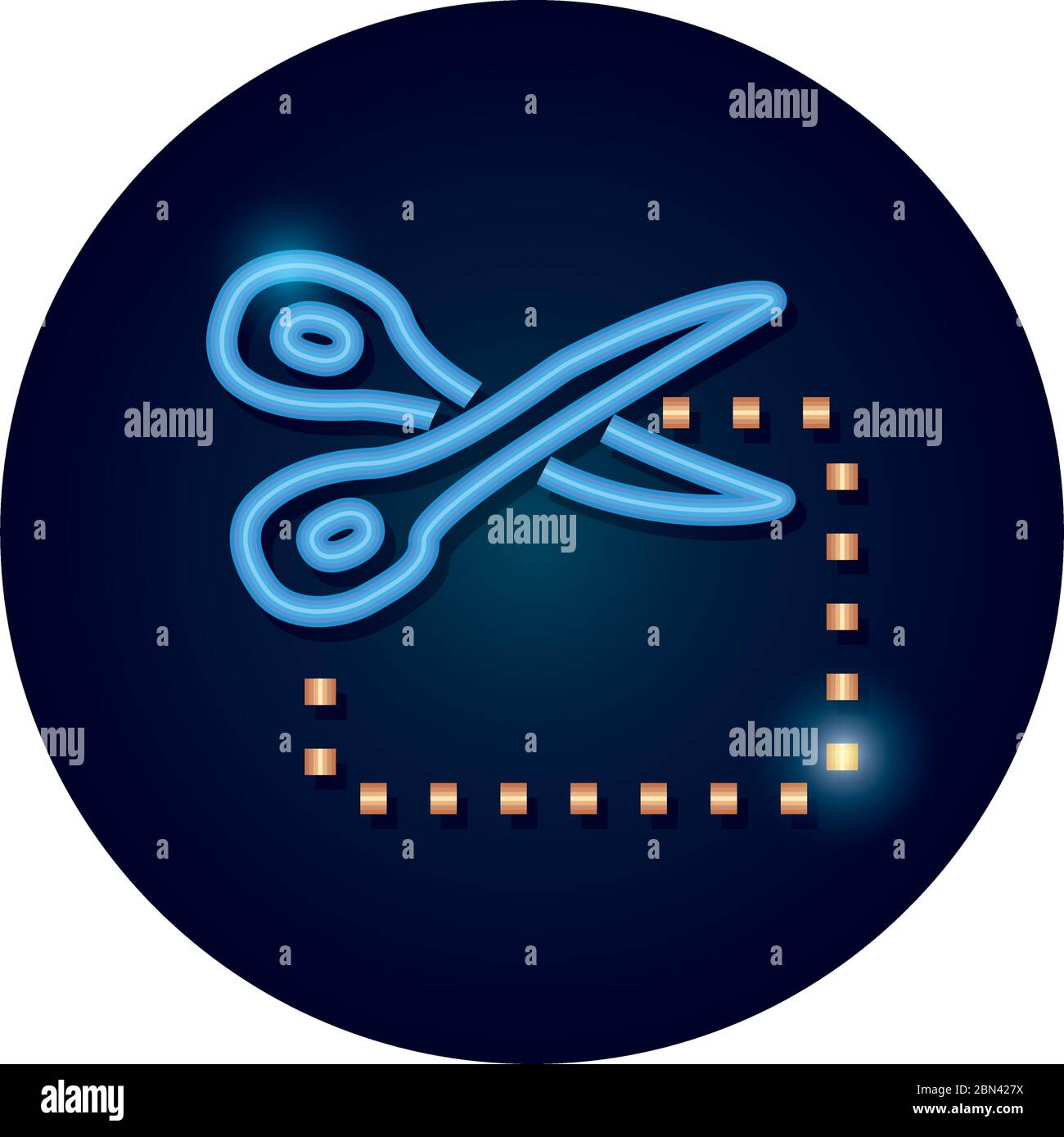 shopping online concept, Scissor Clipping Shopping over white ...