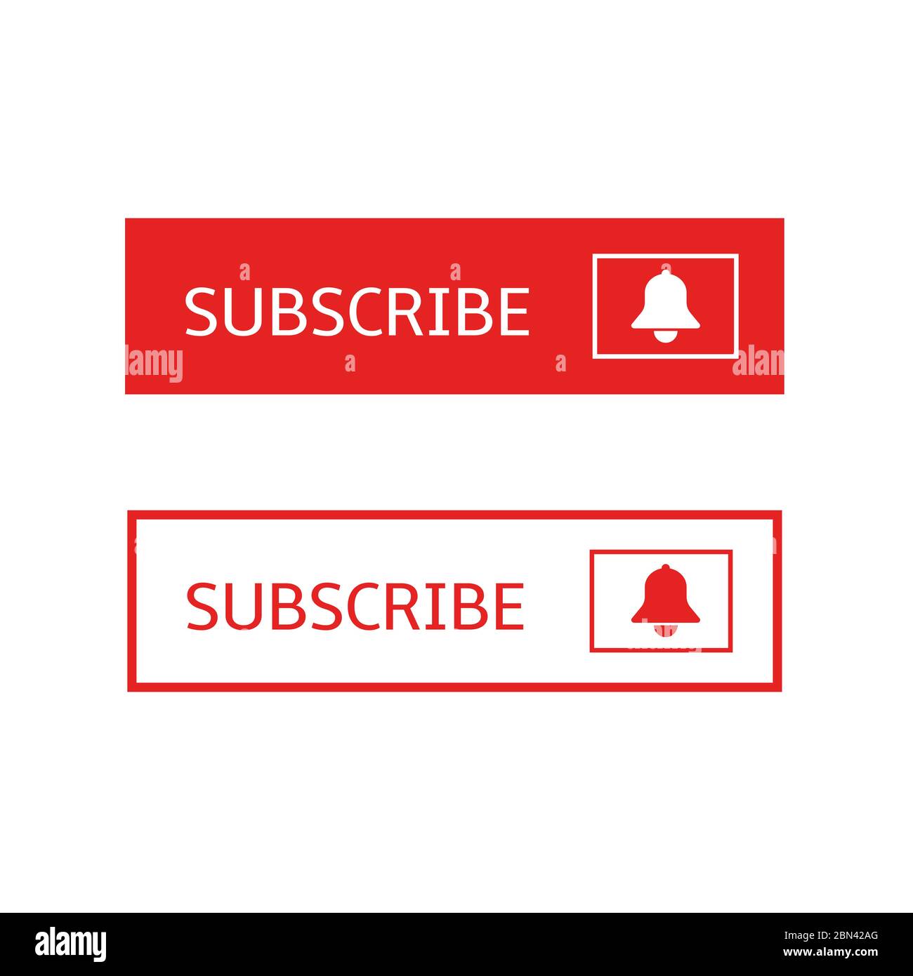 Subscribe banner templates4 Stock Vector Image & Art - Alamy