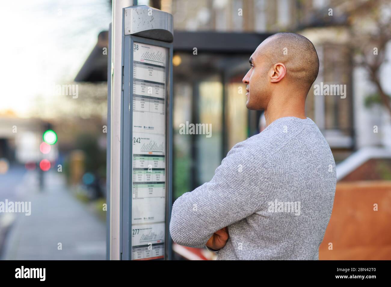 Bus timetable display bus stop hi-res stock photography and images - Alamy