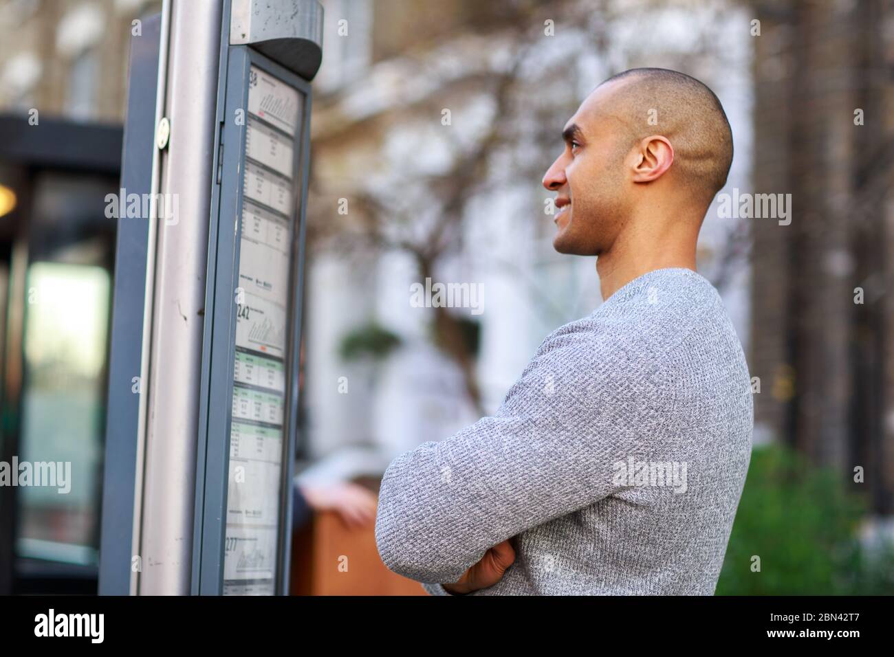 Bus timetable display bus stop hi-res stock photography and images - Alamy
