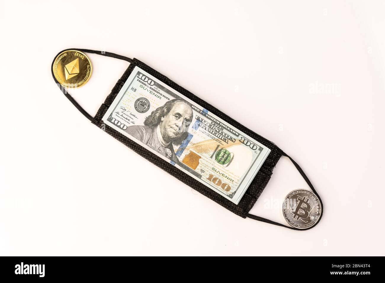 100 dollar bill mask hi-res stock photography and images - Alamy