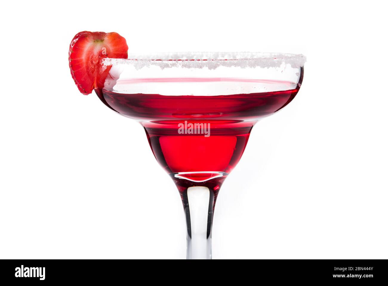 Strawberry cocktail drink isolated on white background Stock Photo - Alamy
