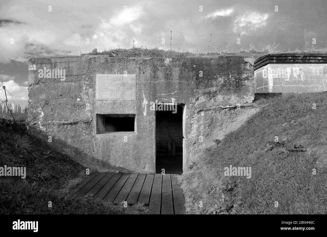 German ww1 bunker Black and White Stock Photos & Images - Alamy