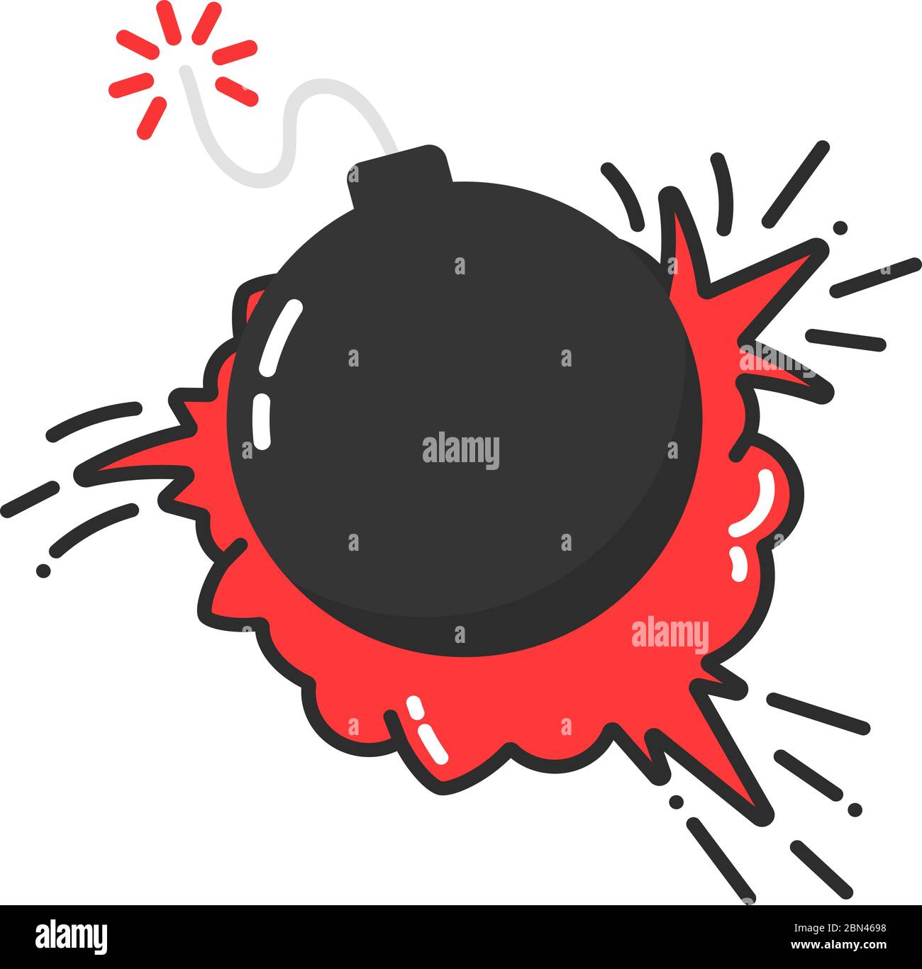 Bam comic book explosion Cut Out Stock Images & Pictures - Alamy