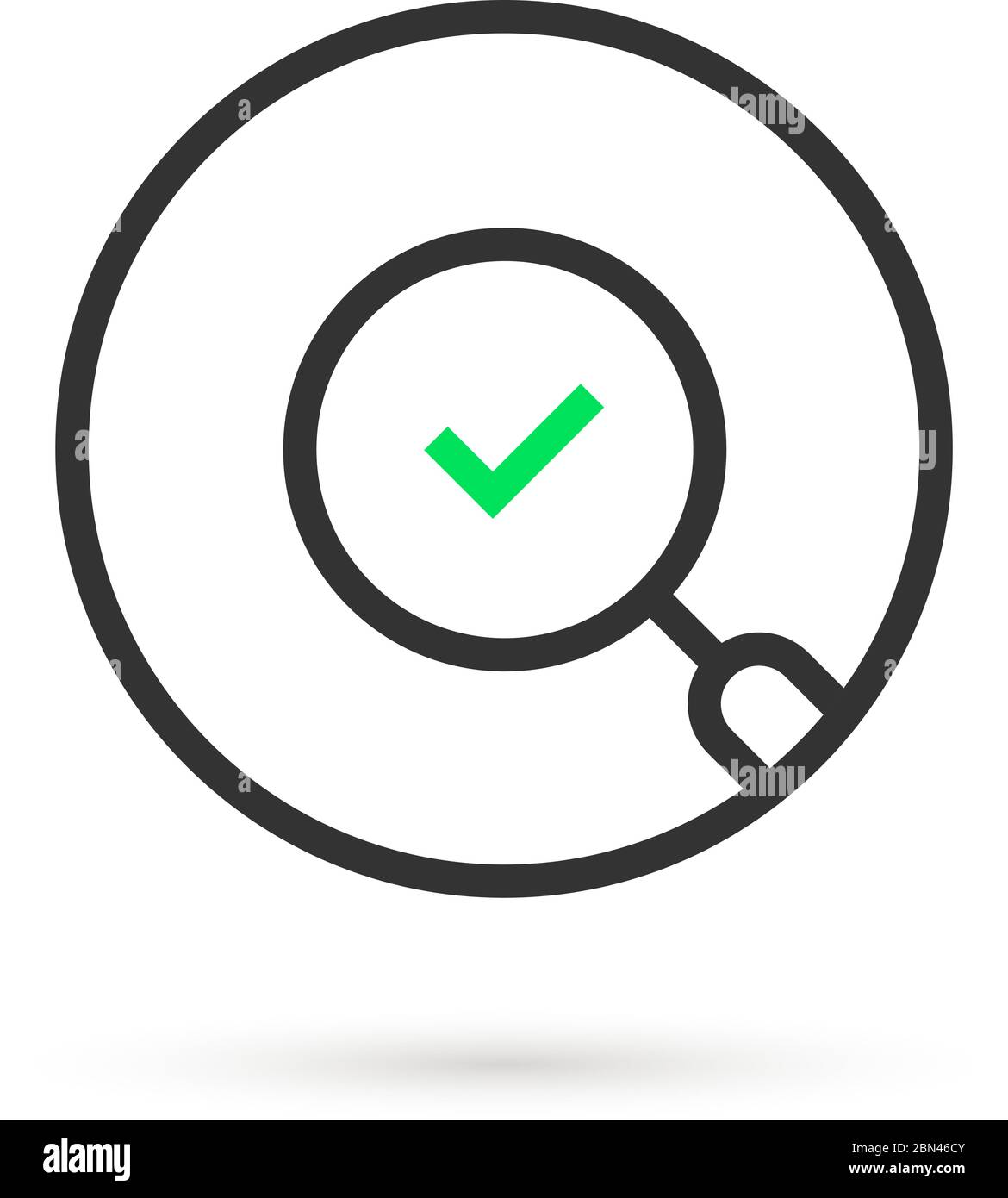 simple thin line round assessment logo Stock Vector Image & Art - Alamy