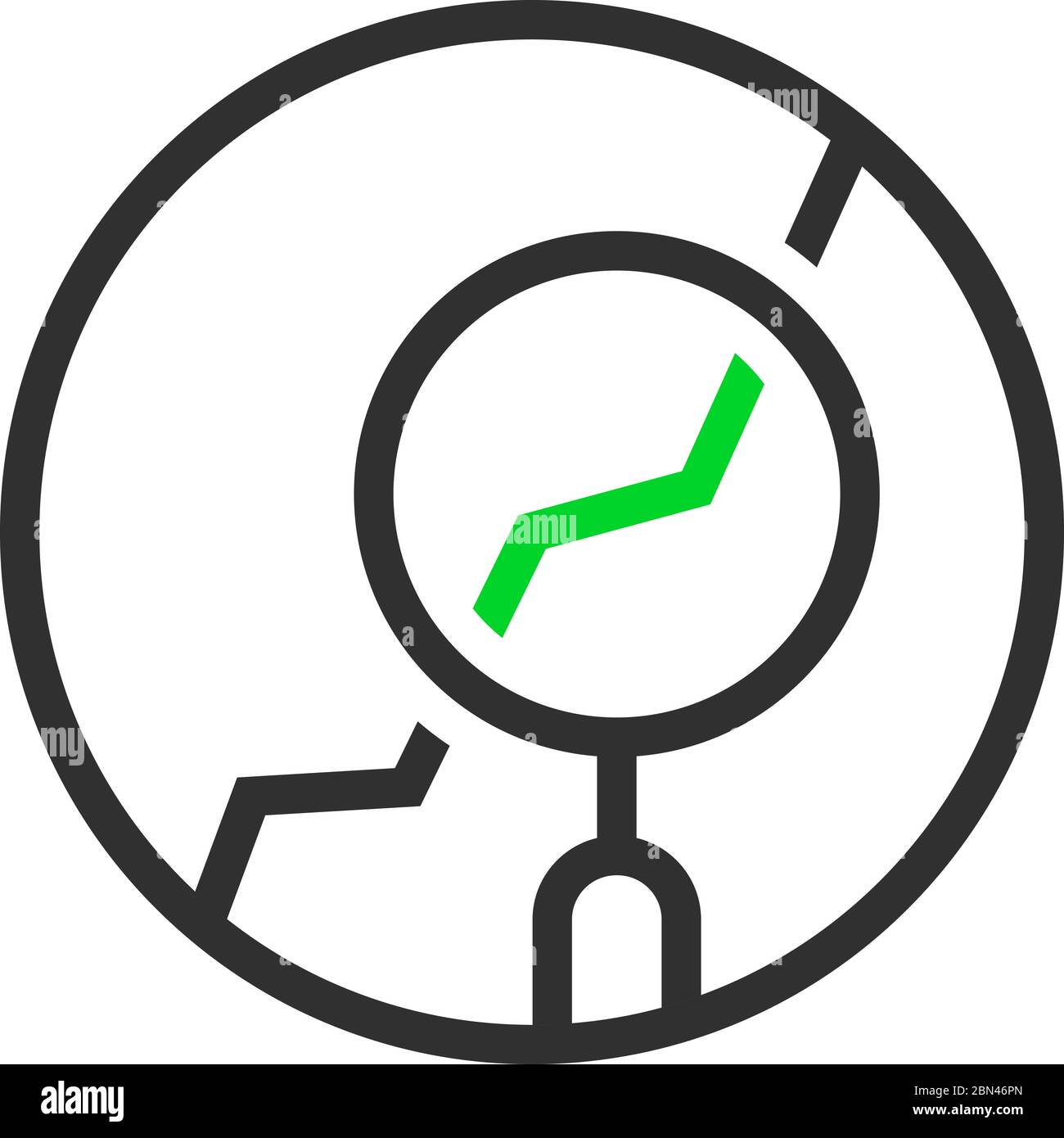 Analyse and review the data Stock Vector Images - Alamy