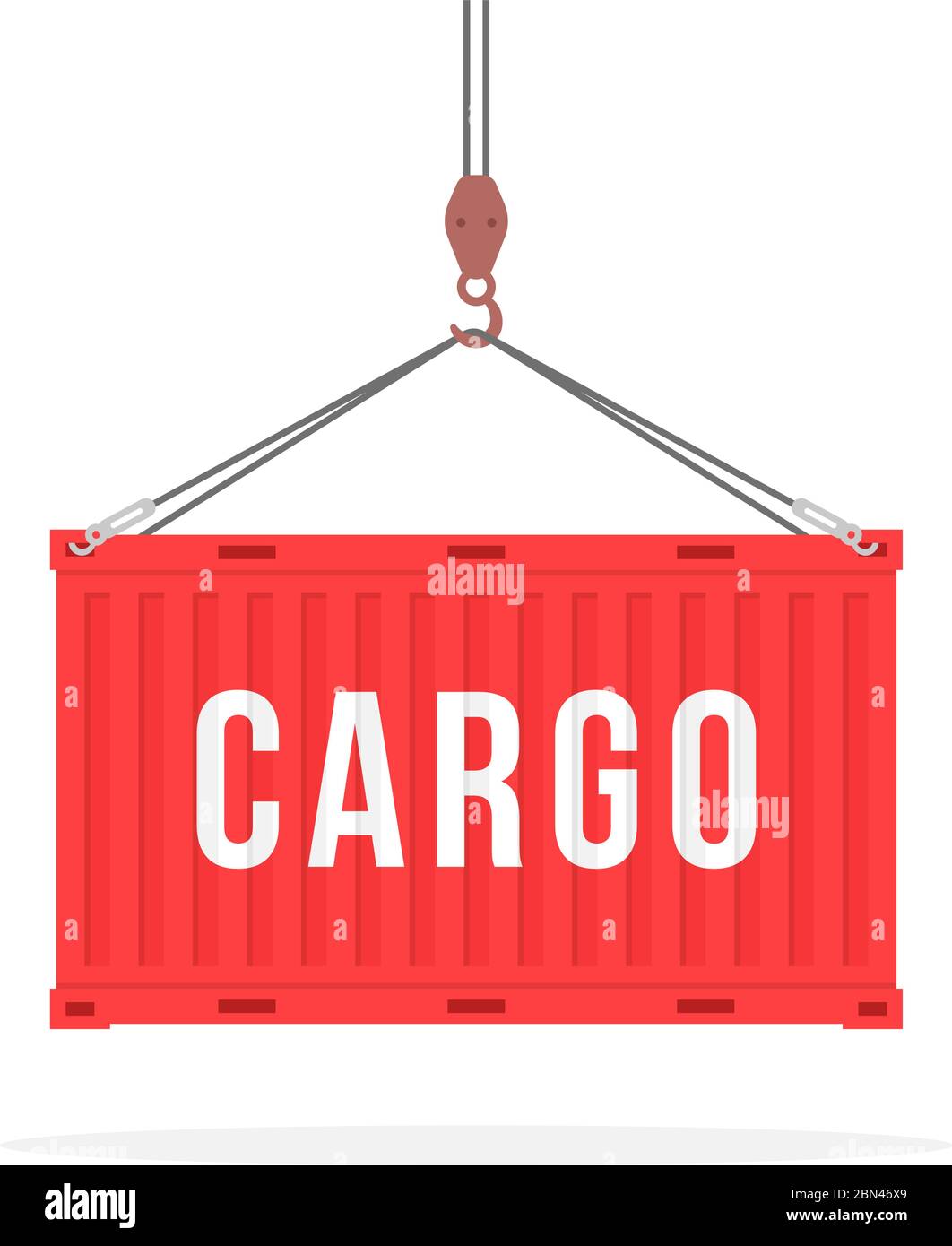 Cargo ship crane port Stock Vector Images - Alamy