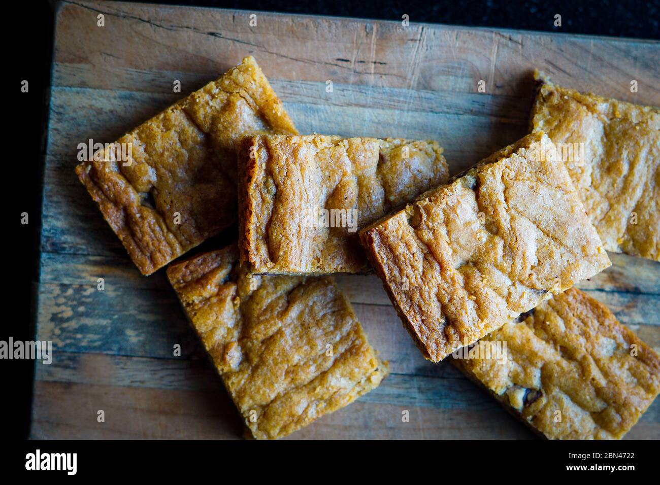 Blondie Bar Cookies Stock Photo - Alamy