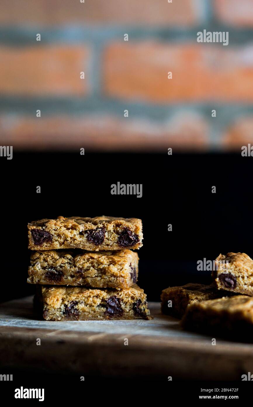 Blondie Bar Cookies Stock Photo - Alamy