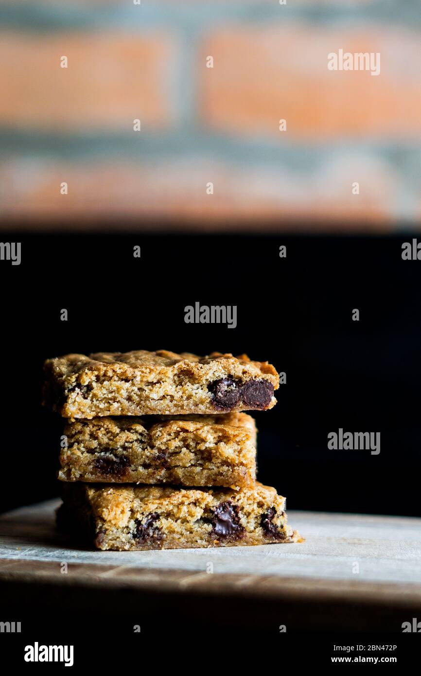 Blondie Bar Cookies Stock Photo - Alamy