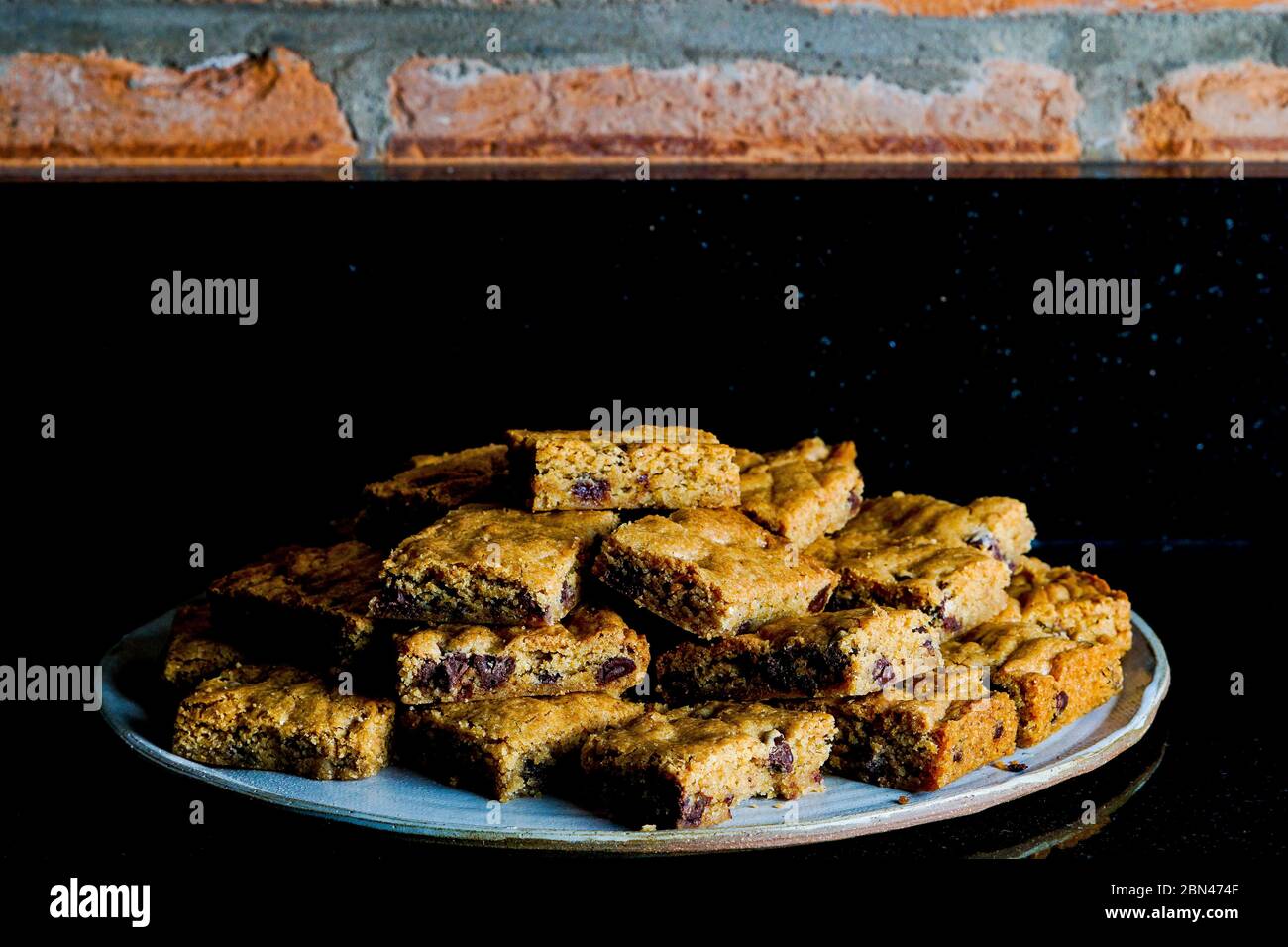 Blondie Bar Cookies Stock Photo - Alamy