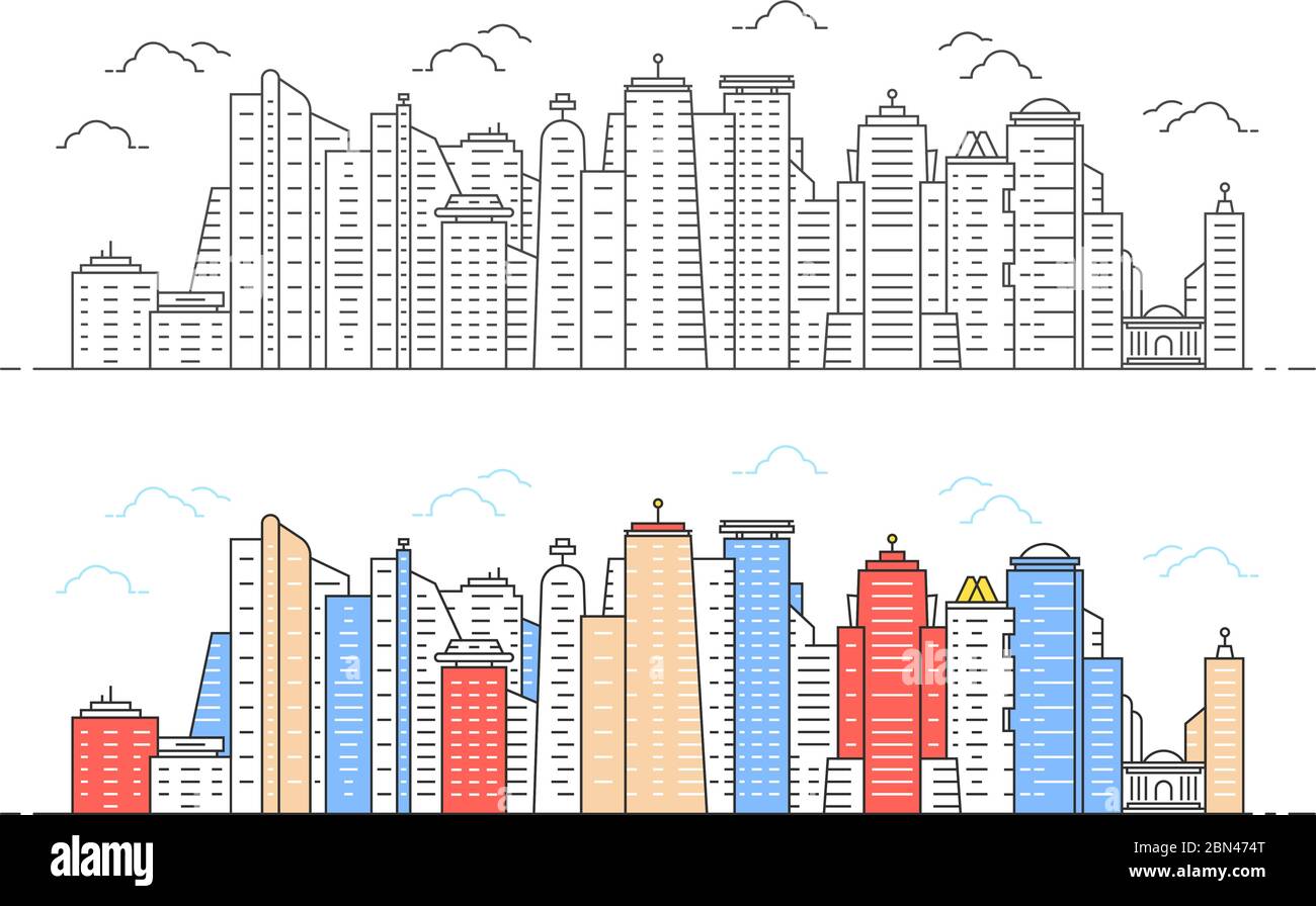 Hong kong luxury view Stock Vector Images - Alamy