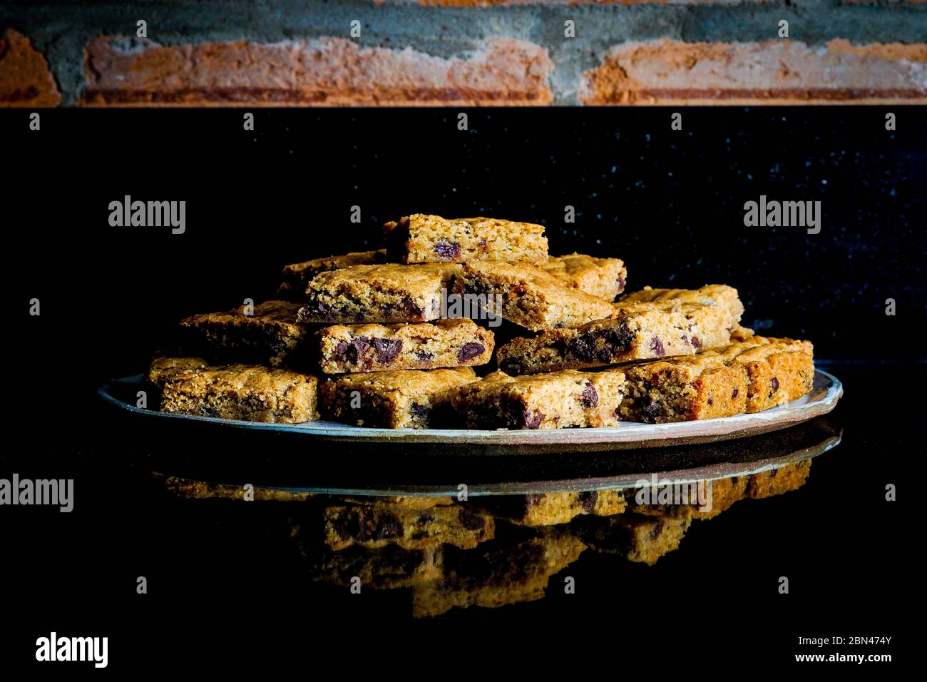 Blondie Bar Cookies Stock Photo - Alamy