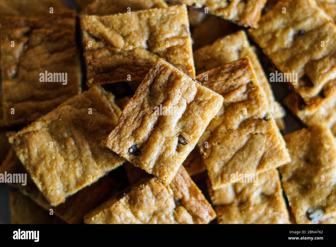 Blondie Bar Cookies Stock Photo - Alamy