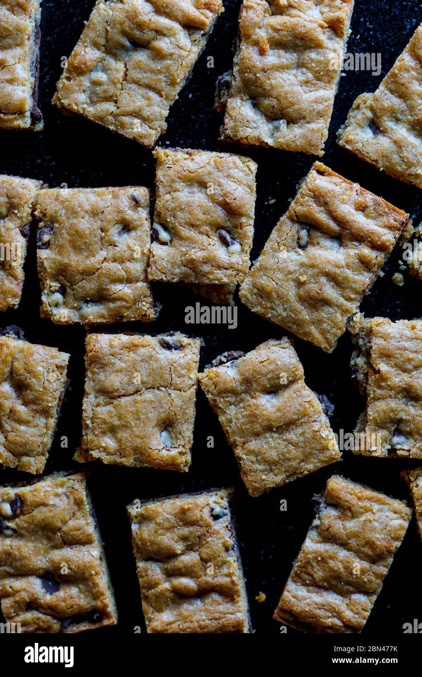 Blondie Bar Cookies Stock Photo - Alamy