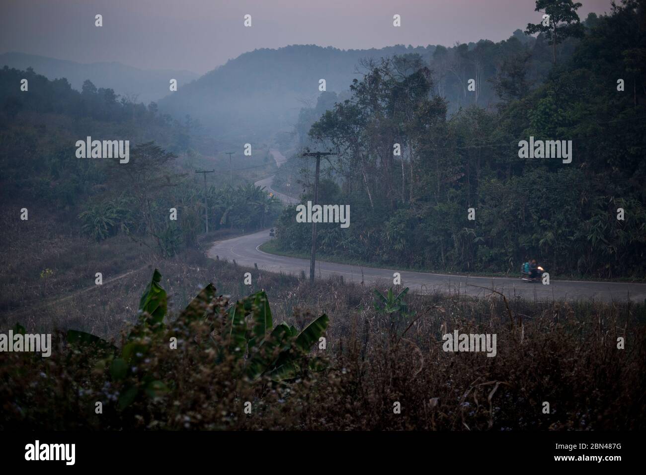 Alpine Road in Pang Ung, Mae Hong Son, Thailand Stock Photo - Alamy