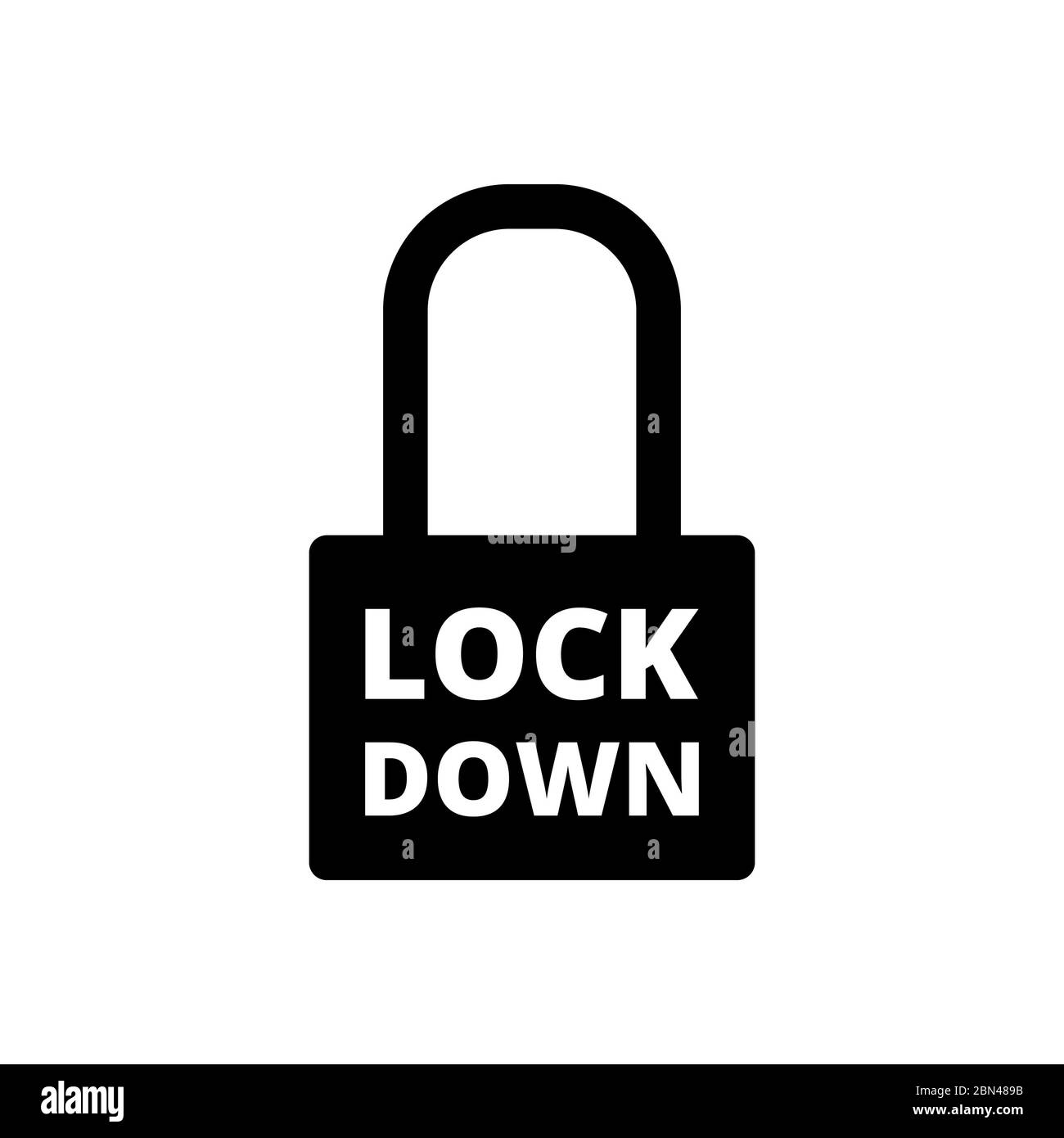 Lockdown. Coronavirus lockdown symbol. Covid 19 lockdown Stock Photo ...