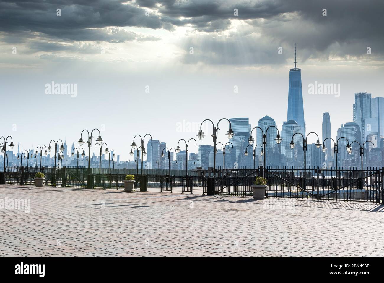 New York City skyline from Liberty State Park, Jersey City, New Jersey ...