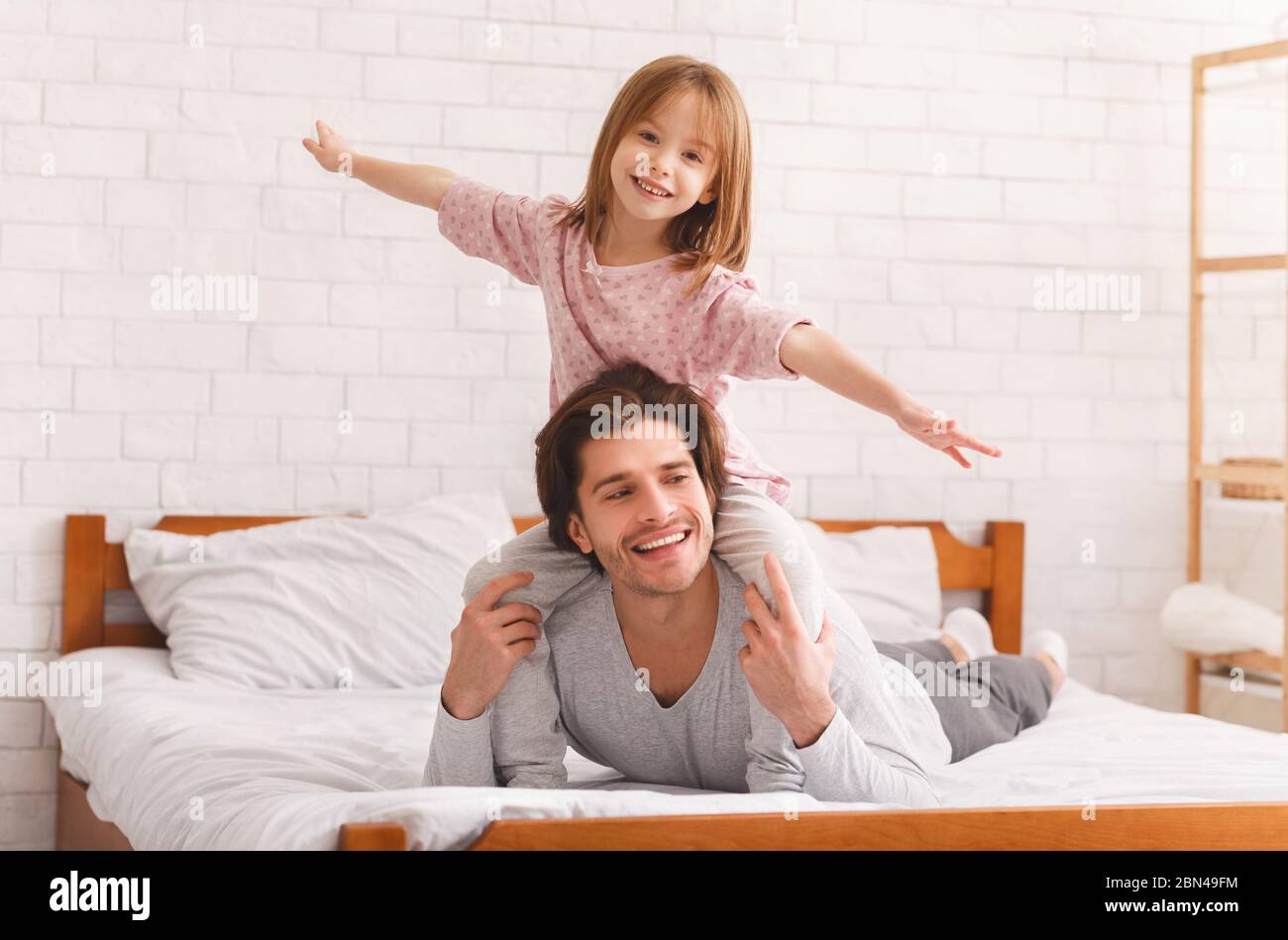 Child imitating parent hi-res stock photography and images - Alamy