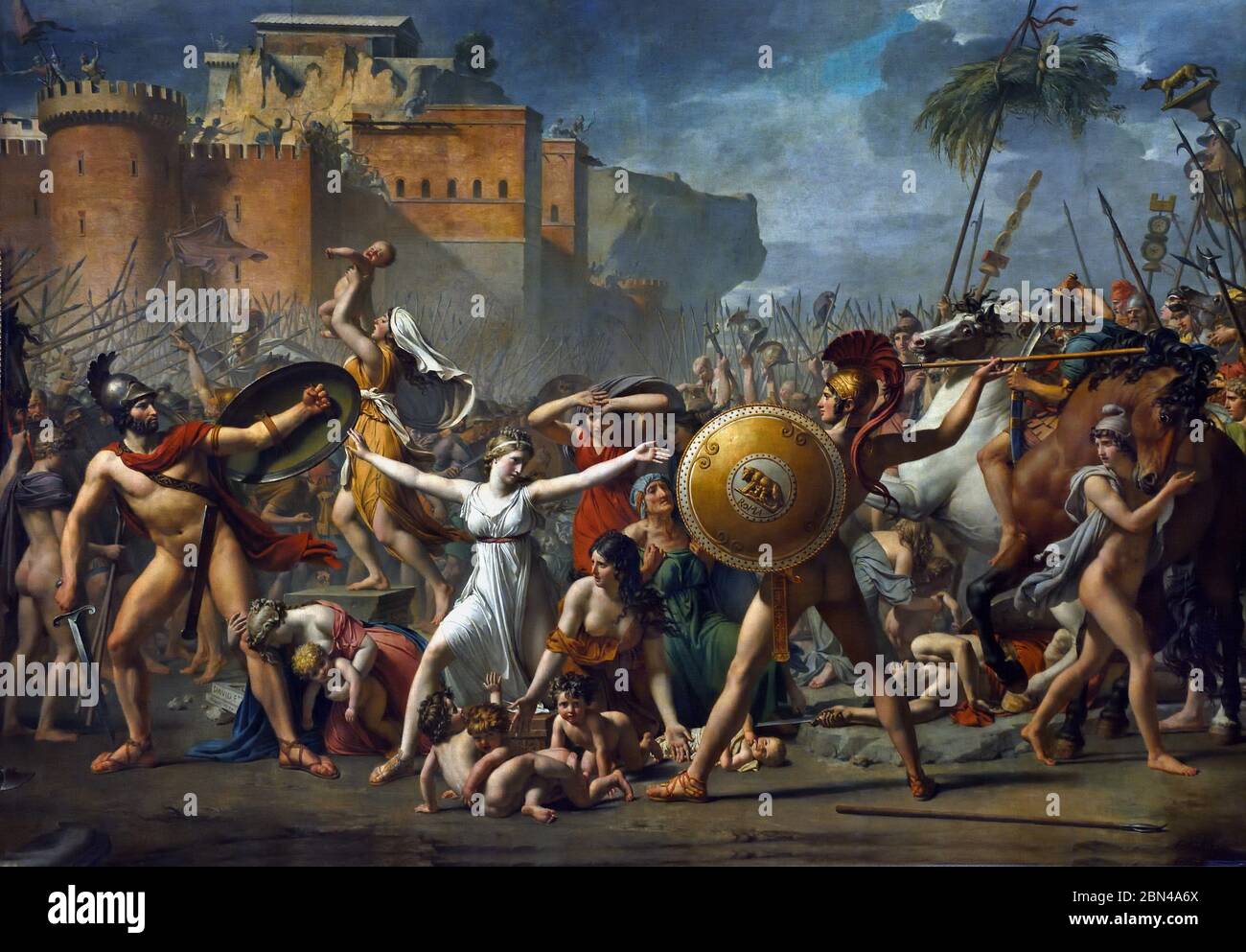 The Intervention of the Sabine Women 1799 by Louis David Jacques-Louis ...