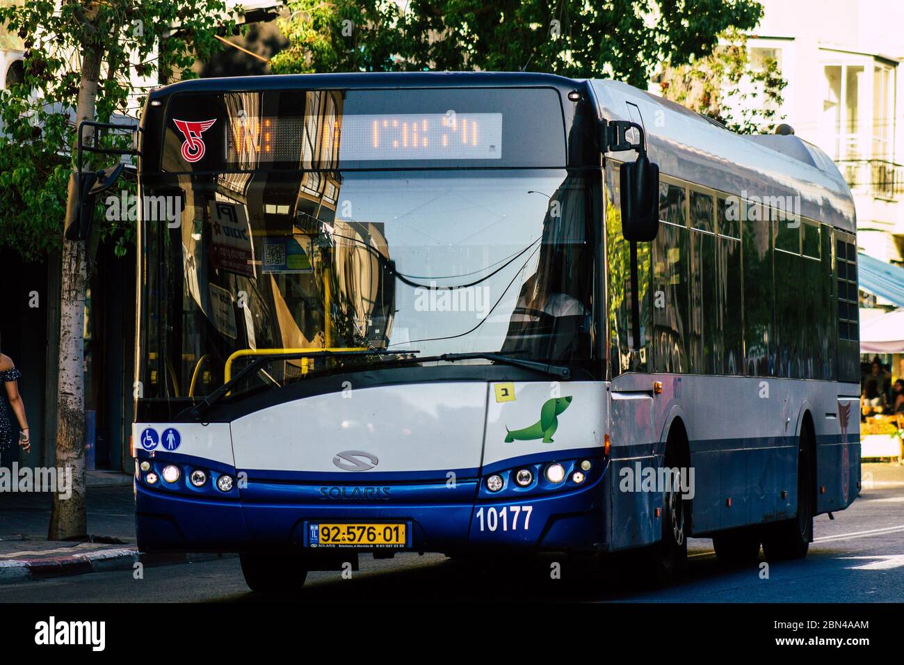 Tel Aviv Israel August 20, 2019 Inside view of a traditional public ...