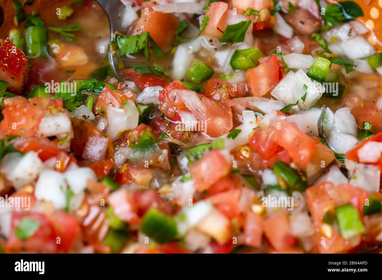 Mexican salsa, also known as salsa banderita after the colors of the ...
