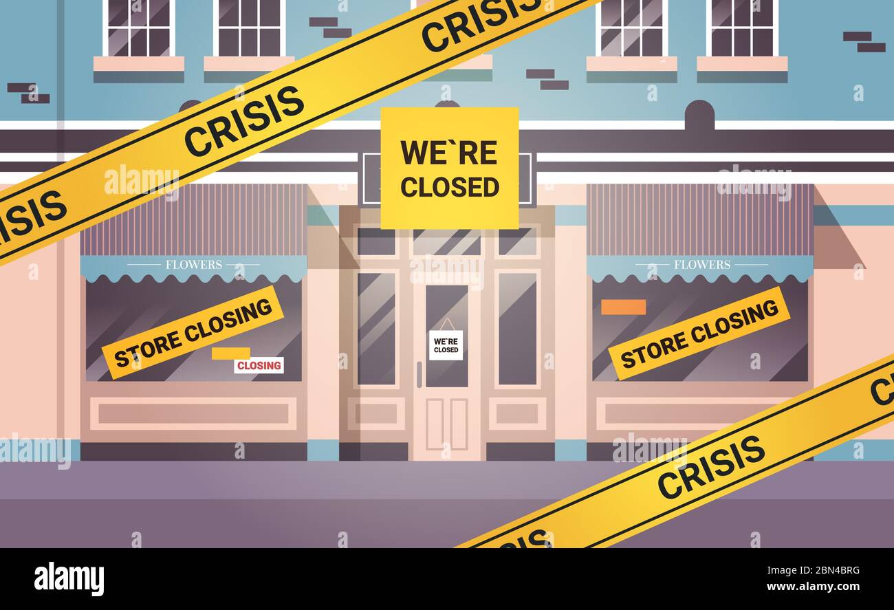Cartoon closed shop sign hi-res stock photography and images - Alamy