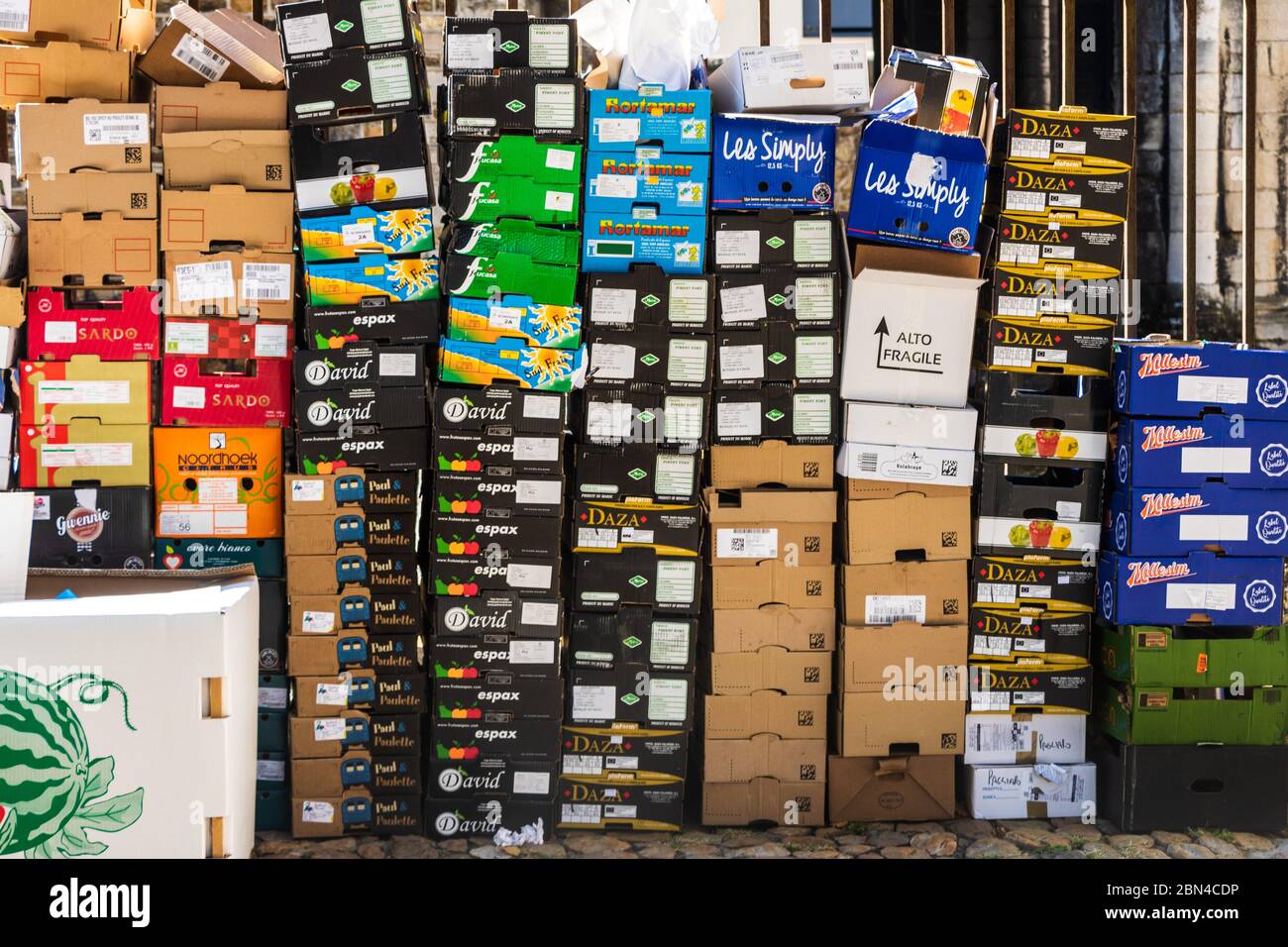 Stack of Food Containers Stock Photo - Alamy