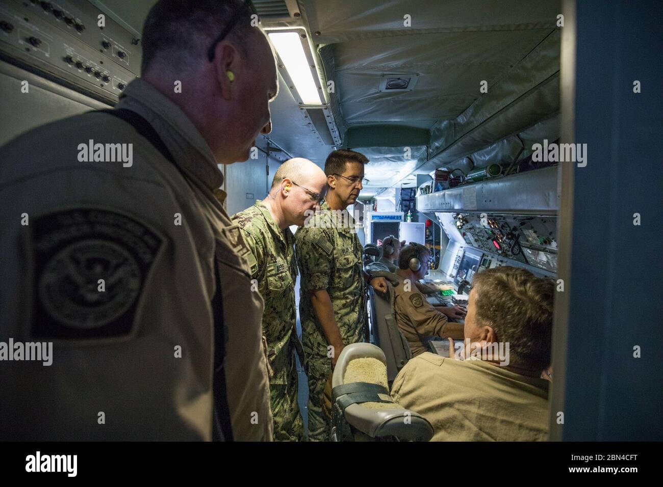 On July 23, U.S. Navy officers from Naval Station Mayport boarded a P-3 ...