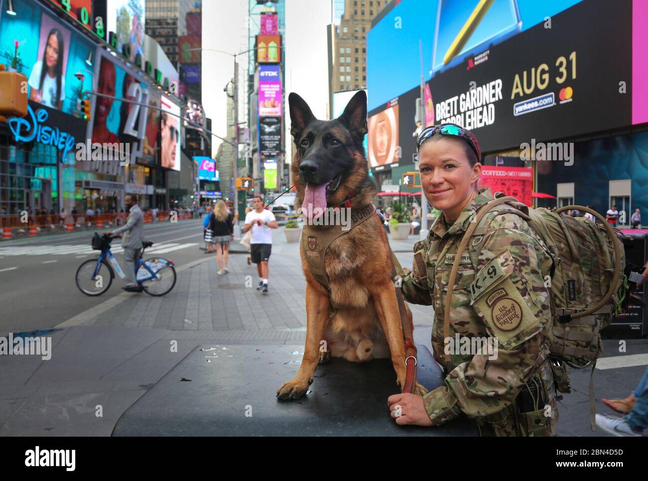 BORSTAR Agent Lora Thomas and her canine partner Twan visit New York ...