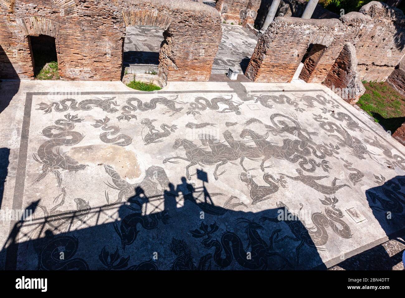 Mosaics inn Terme di Nettuno, Baths of Neptune, Ostia Antica, Ostia ...