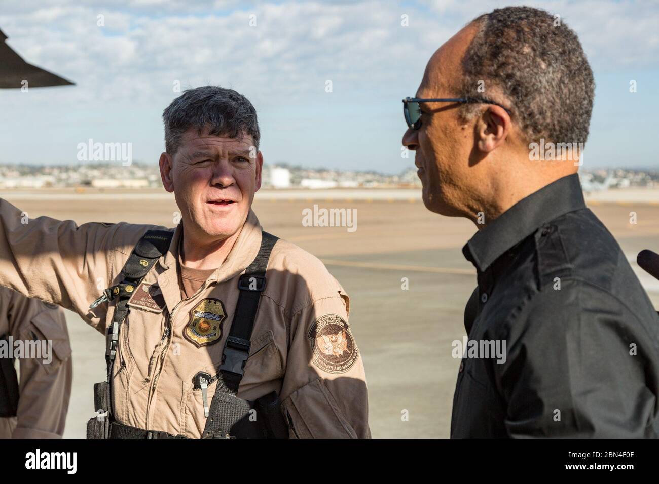 Lester Holt from NBC visits the San Diego Air and Marine Branch for a ...