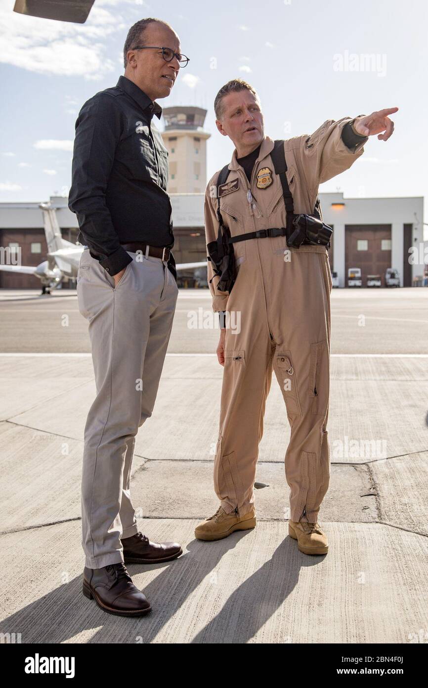 NBC's Lester Holt visited the San Diego Air and Marine Branch for a ...
