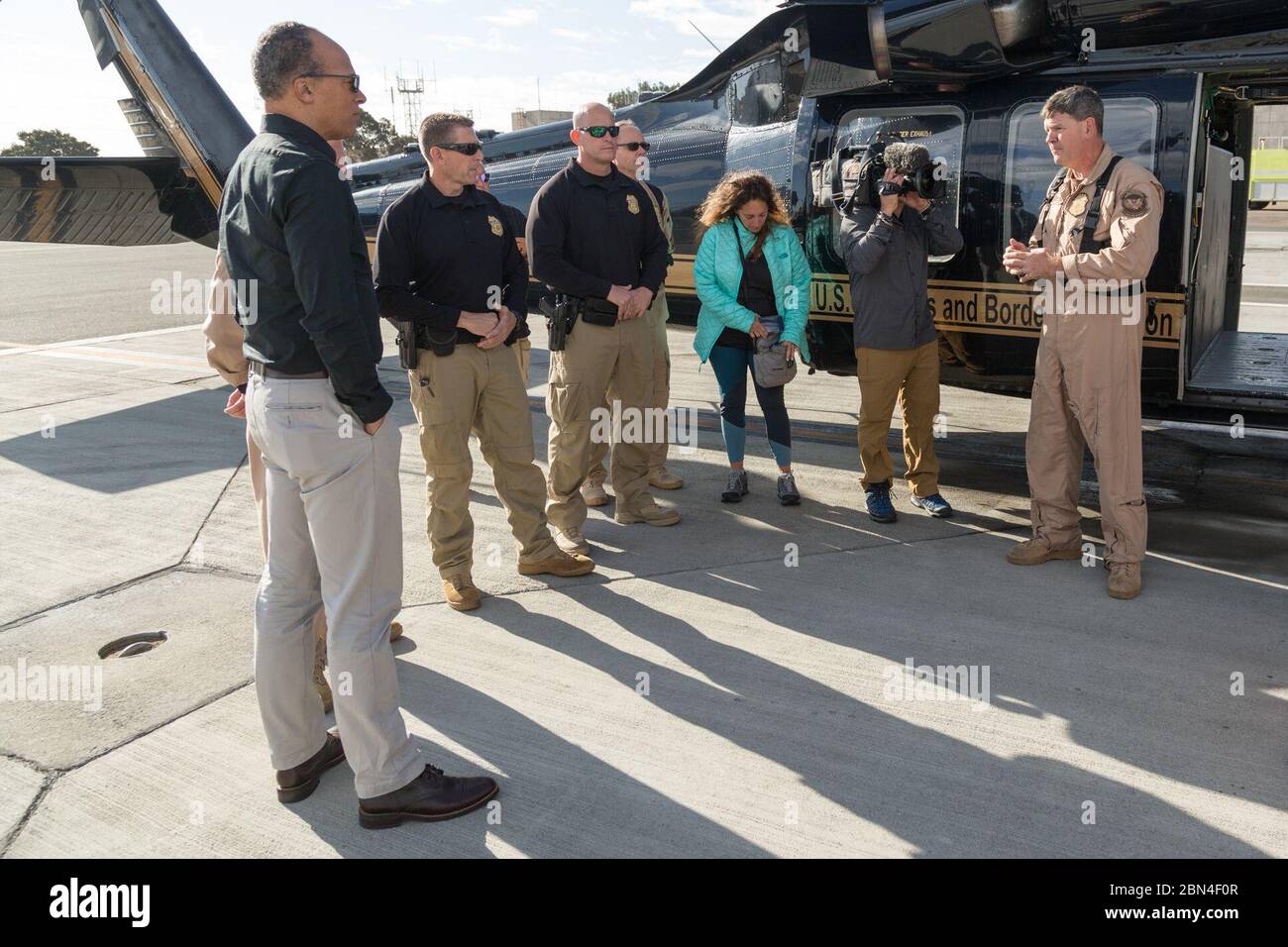 Lester Holt from NBC visits the San Diego Air and Marine Branch for a ...
