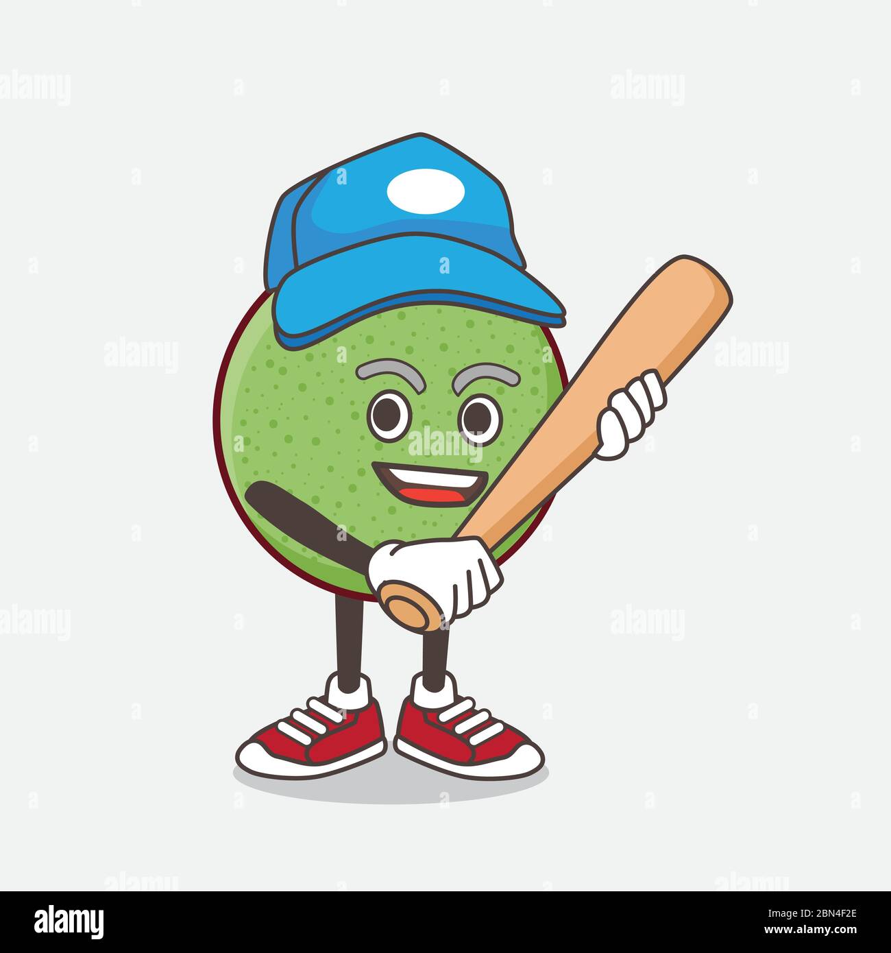 An illustration of Melon Fruit cartoon mascot character playing ...