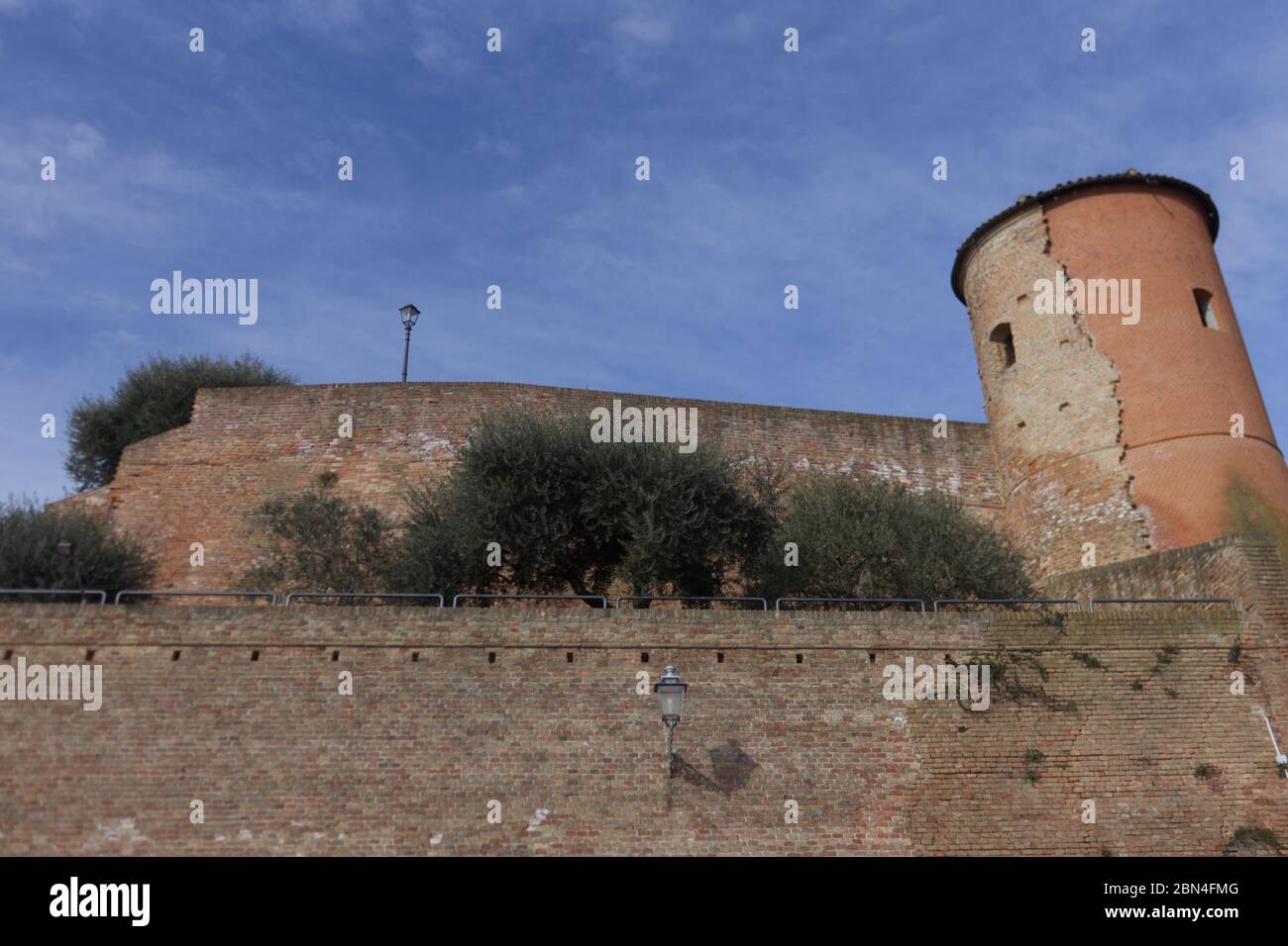 A close up of a brick building Stock Photo - Alamy
