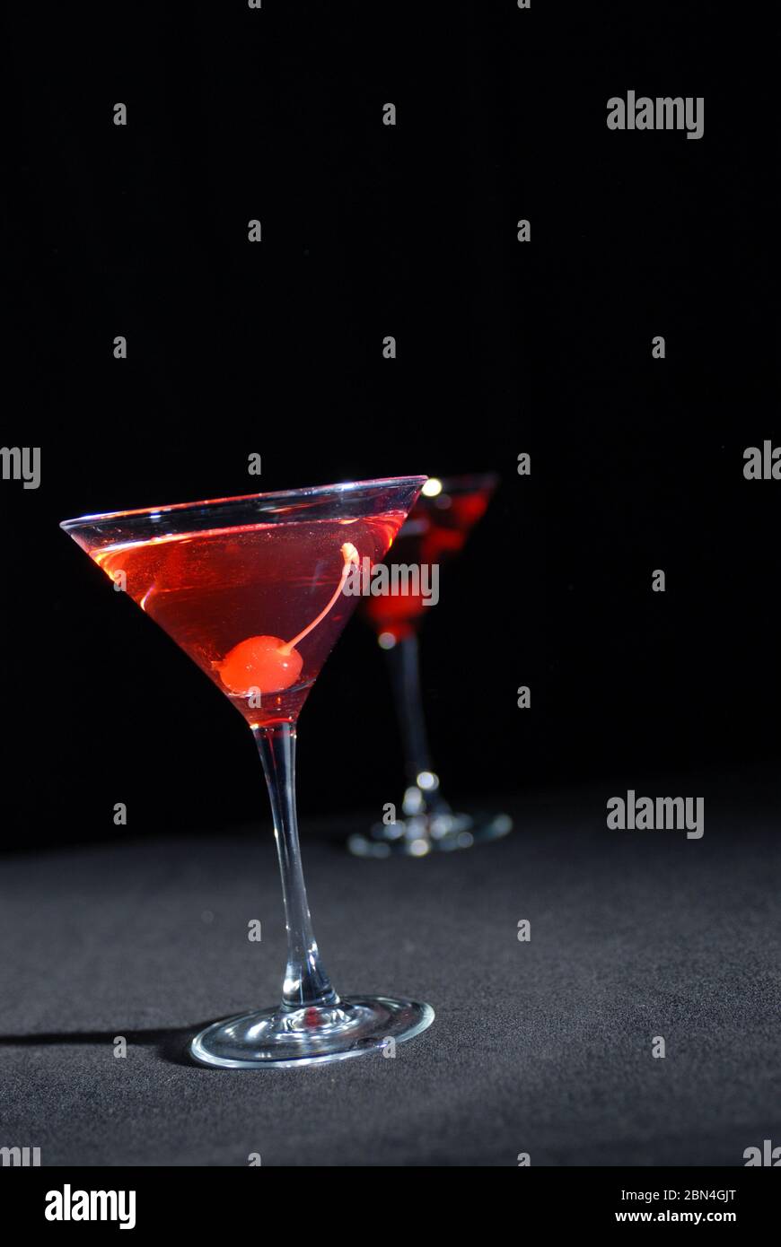 Cocktail drink cherry splash hi-res stock photography and images - Alamy