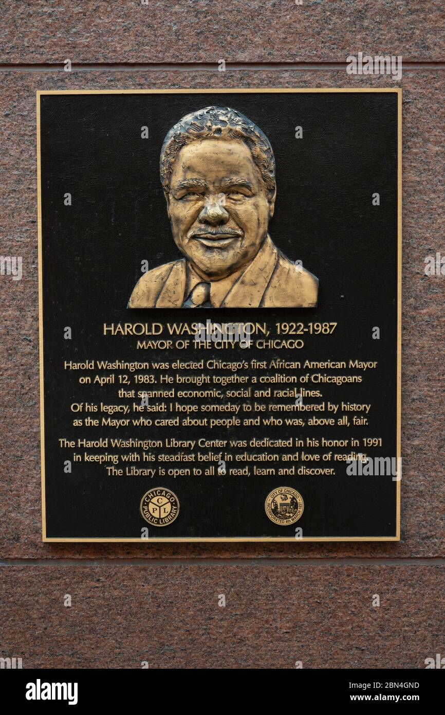 Harold washington chicago mayor hi-res stock photography and images - Alamy