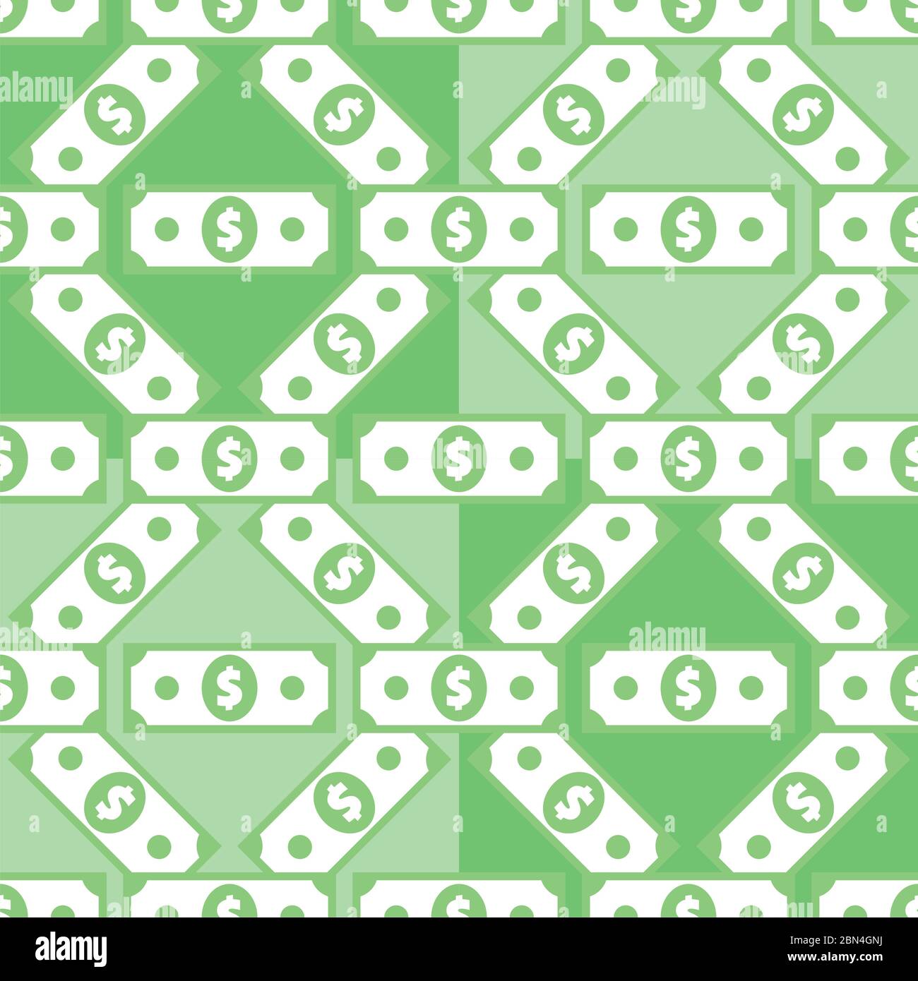 Dollar banknote seamless pattern. American bucks abstract texture ...