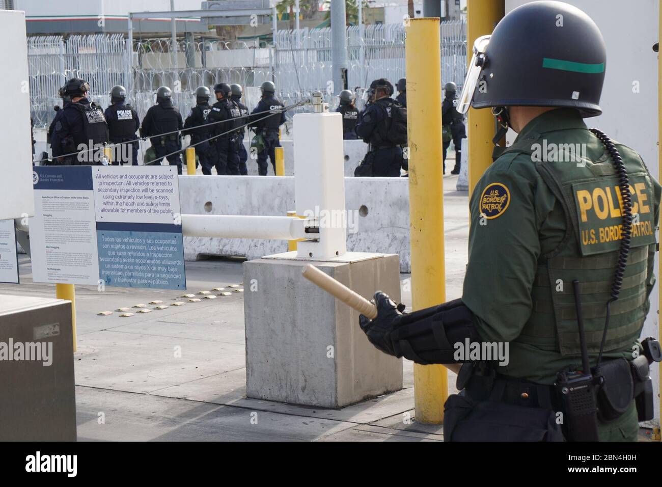 U.S. Customs and Border Protection officers conduct a readiness ...