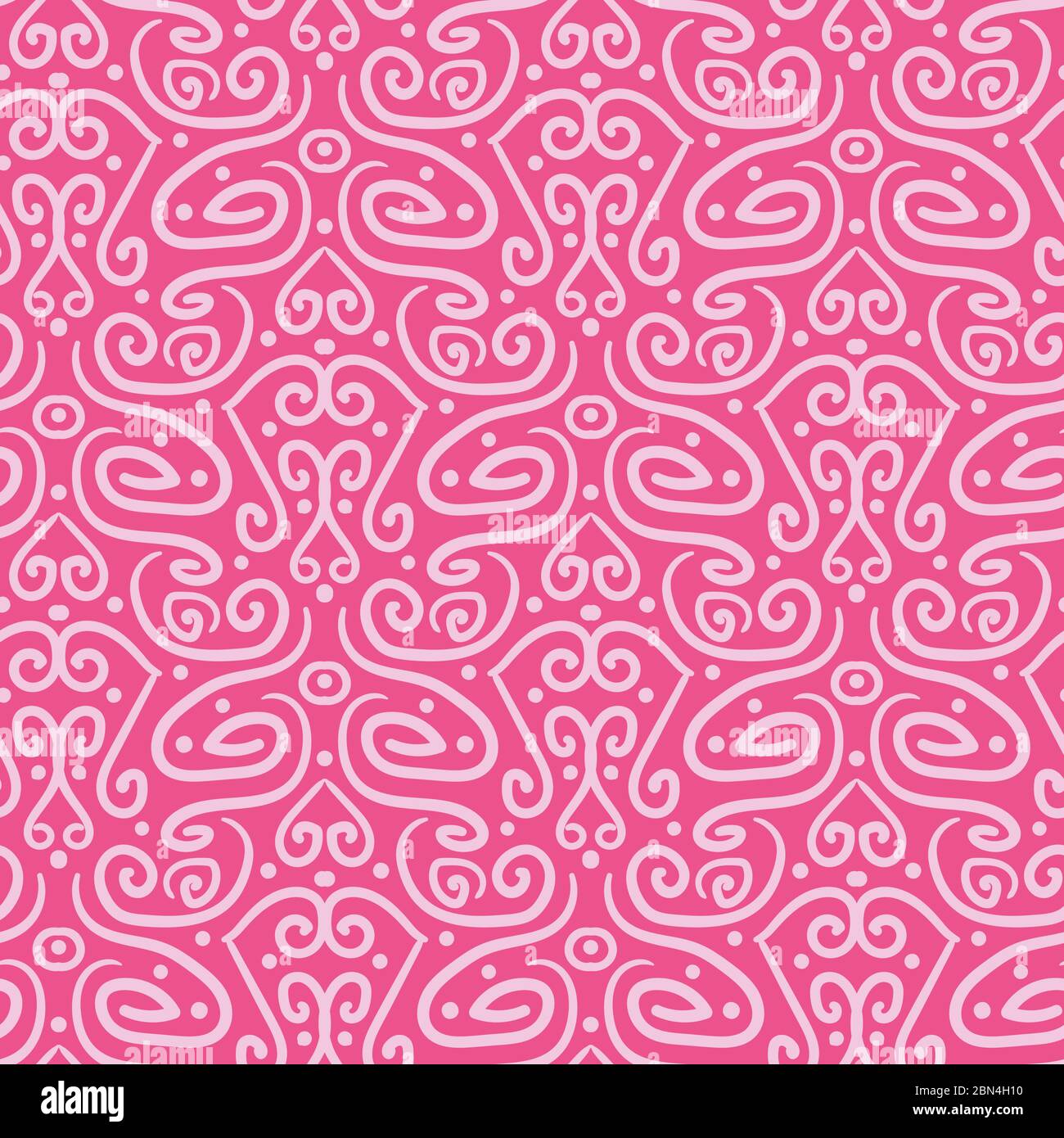 pink damask seamless vector linear pattern Stock Vector Image & Art - Alamy