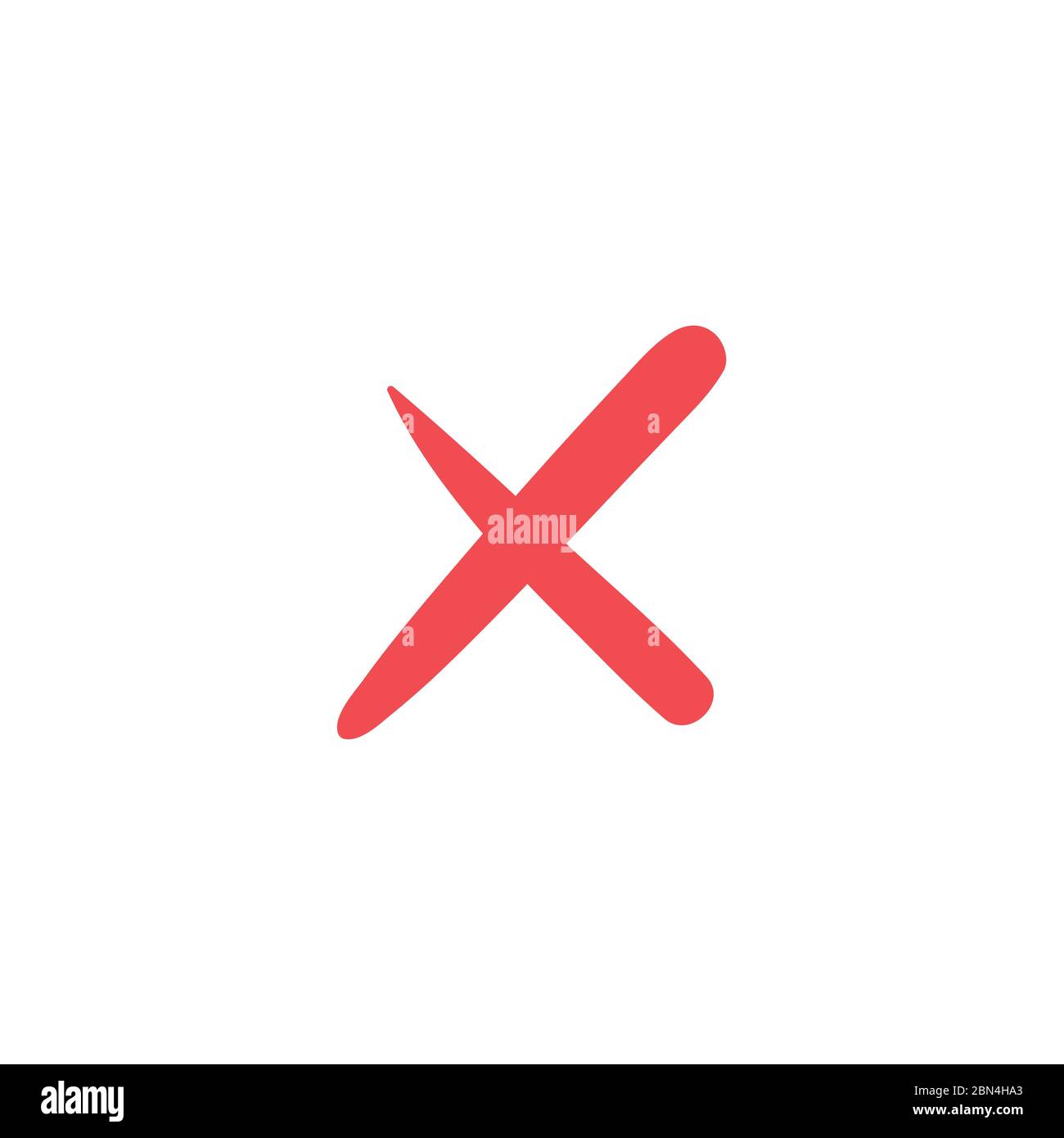 X Marks . Red Crossed Vector. Stock vector illustration isolated on ...