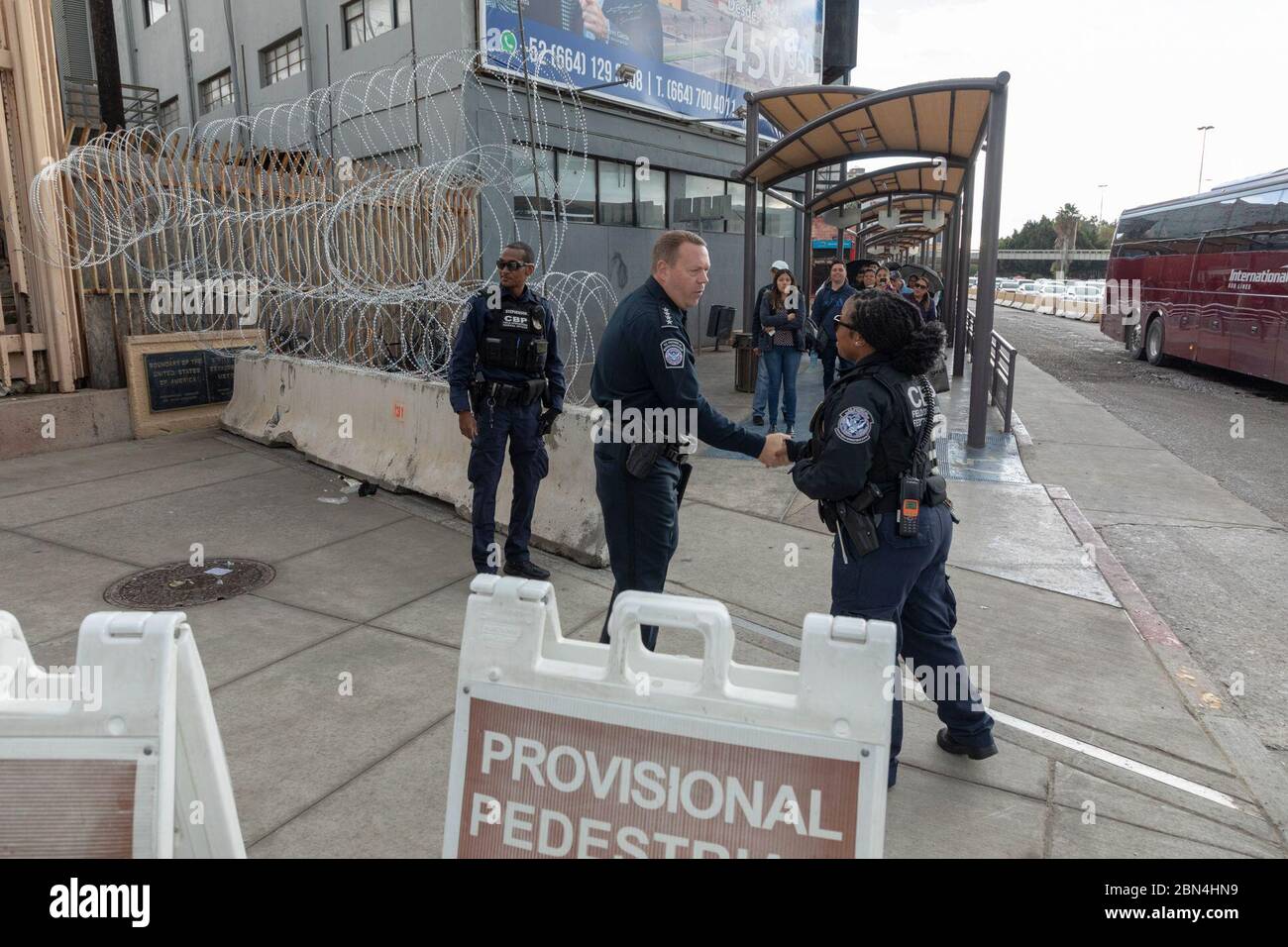 On a visit to the San Ysidro Port of Entry, U.S. Customs and Border ...