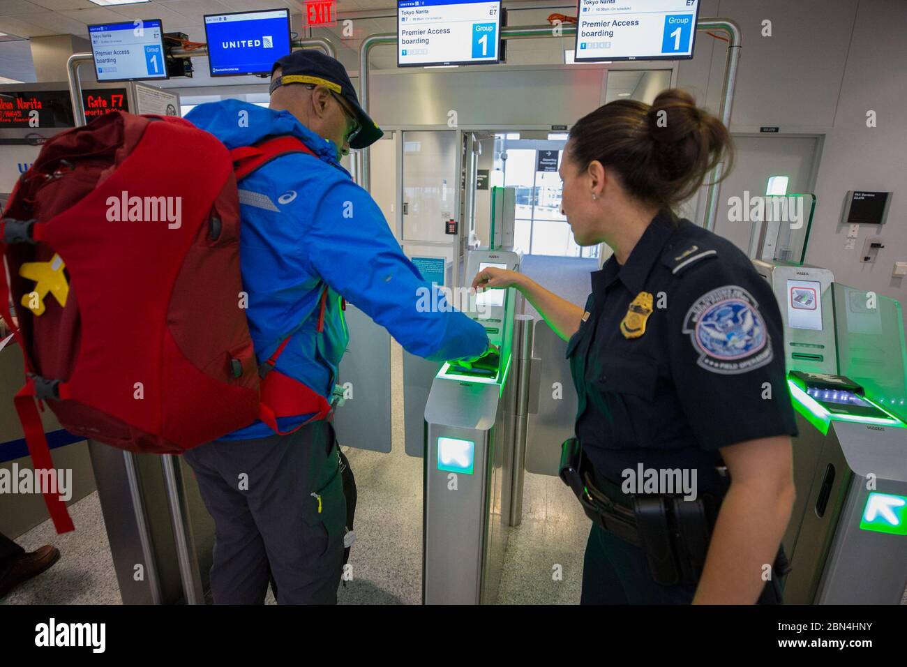 Biometric station hi-res stock photography and images - Alamy