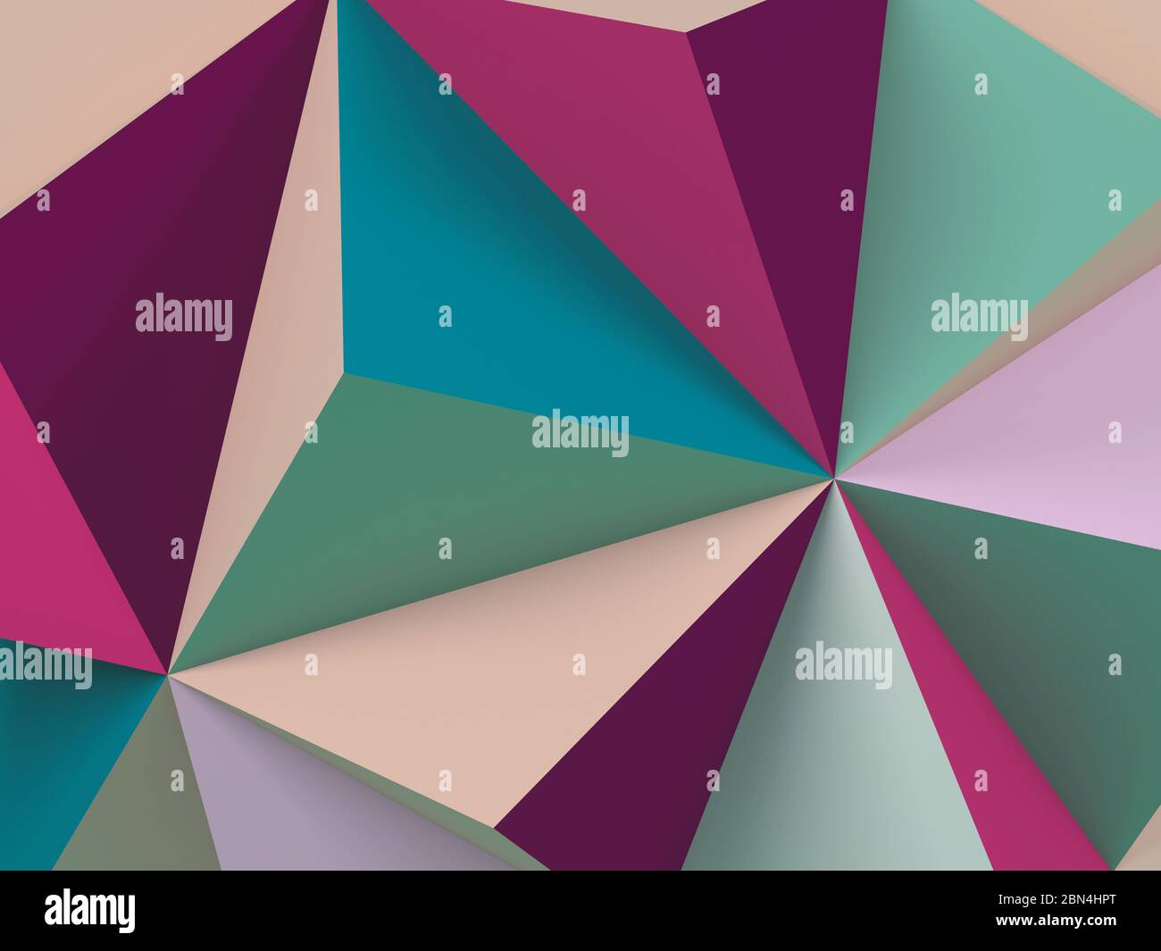 Abstract colorful low-poly background. Minimal geometric pattern, 3d ...