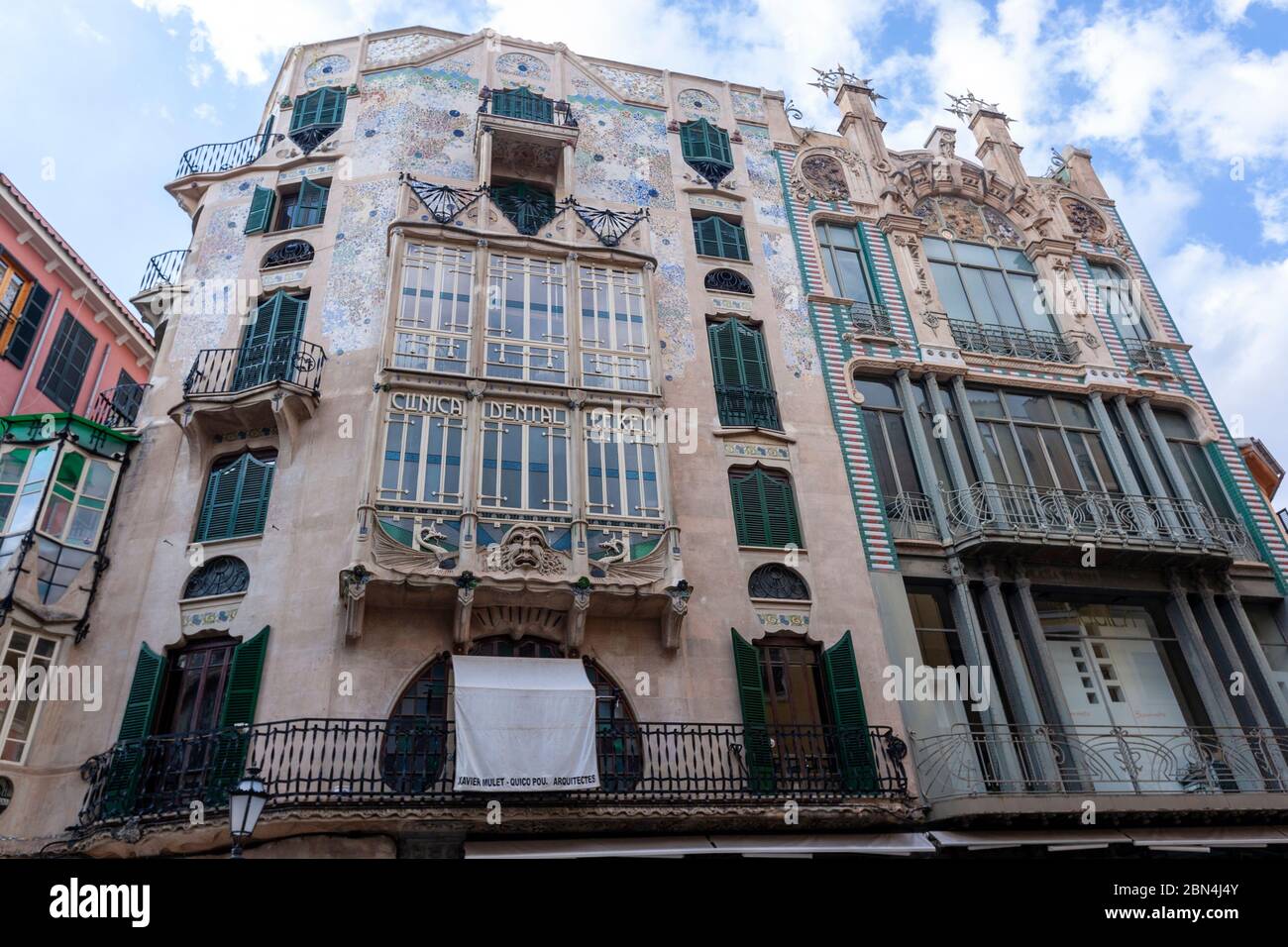 Can Forteza-Rey modernist building, Palma de Mallorca, Balearic Islands ...