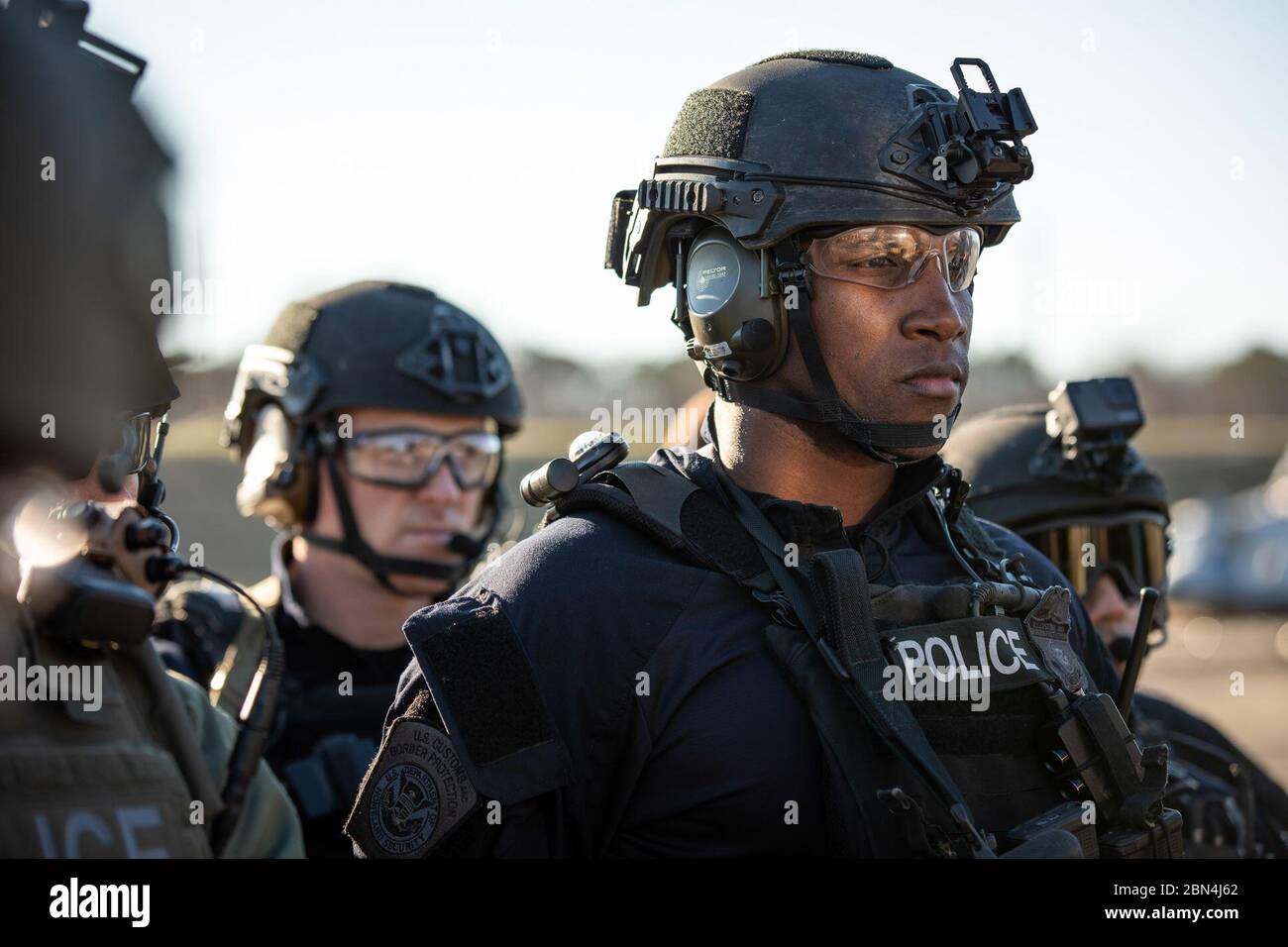 Before Super Bowl LIII in Atlanta, Georgia, a joint training exercise ...