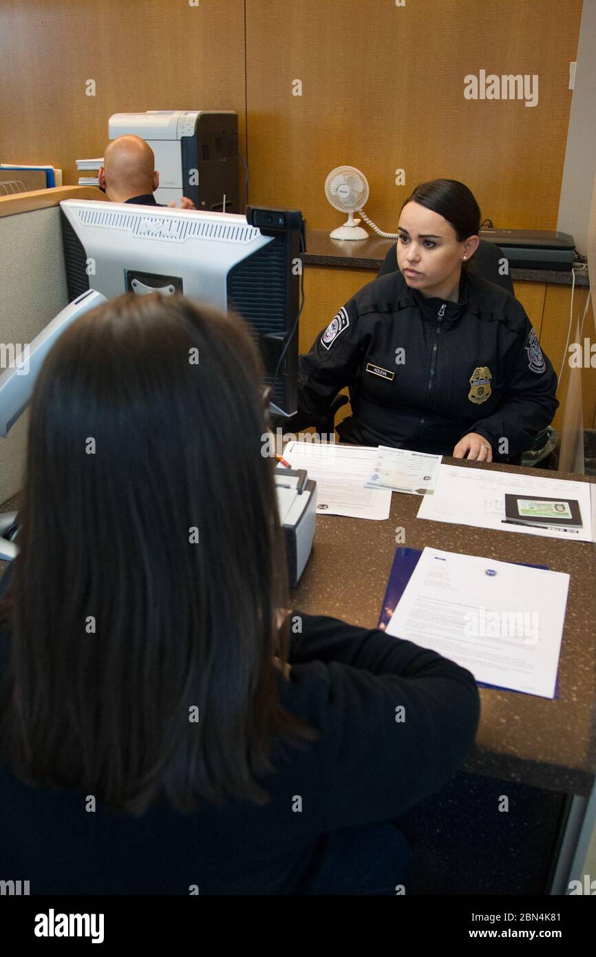 At Vancouver International Airport, U.S. Customs and Border Protection ...