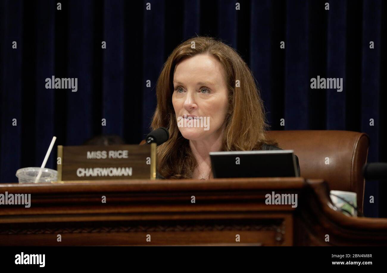 Rep. Kathleen Rice opens a hearing with U.S. Customs and Border ...
