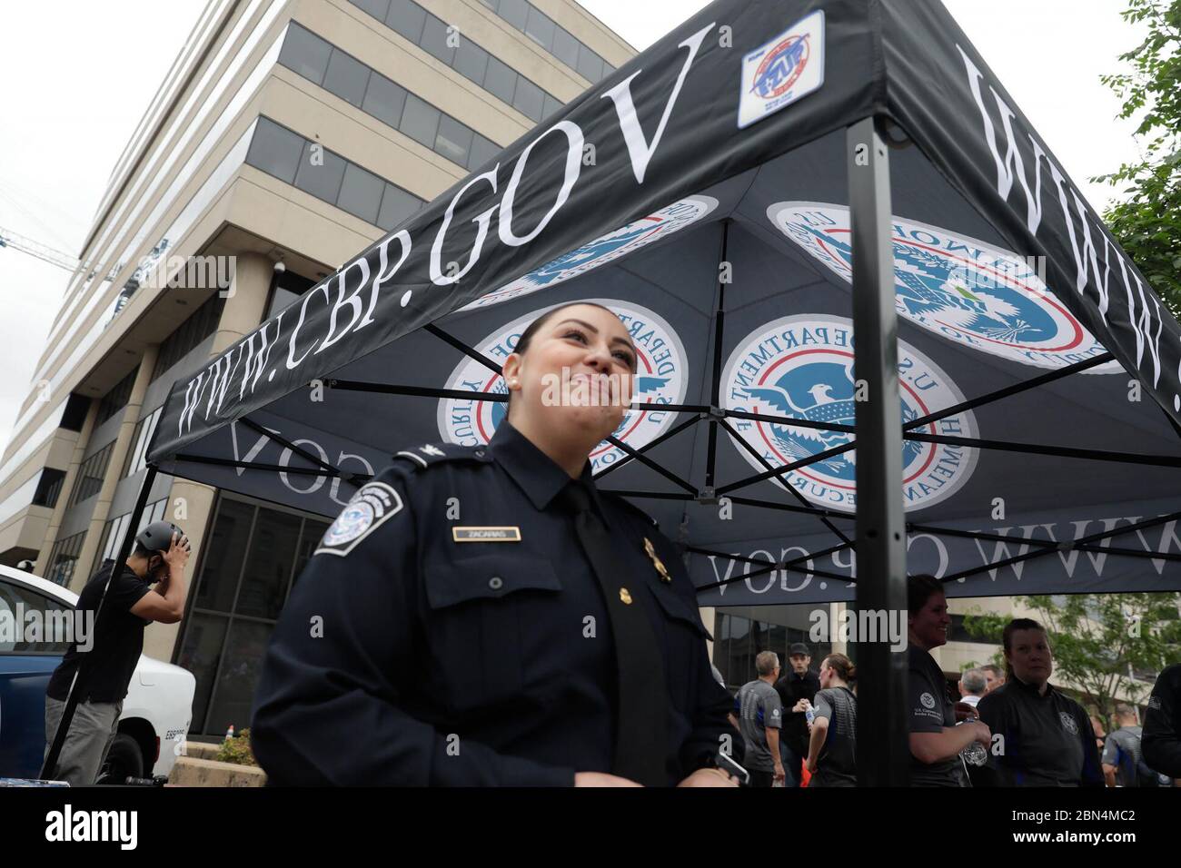 Border police booth hi-res stock photography and images - Alamy
